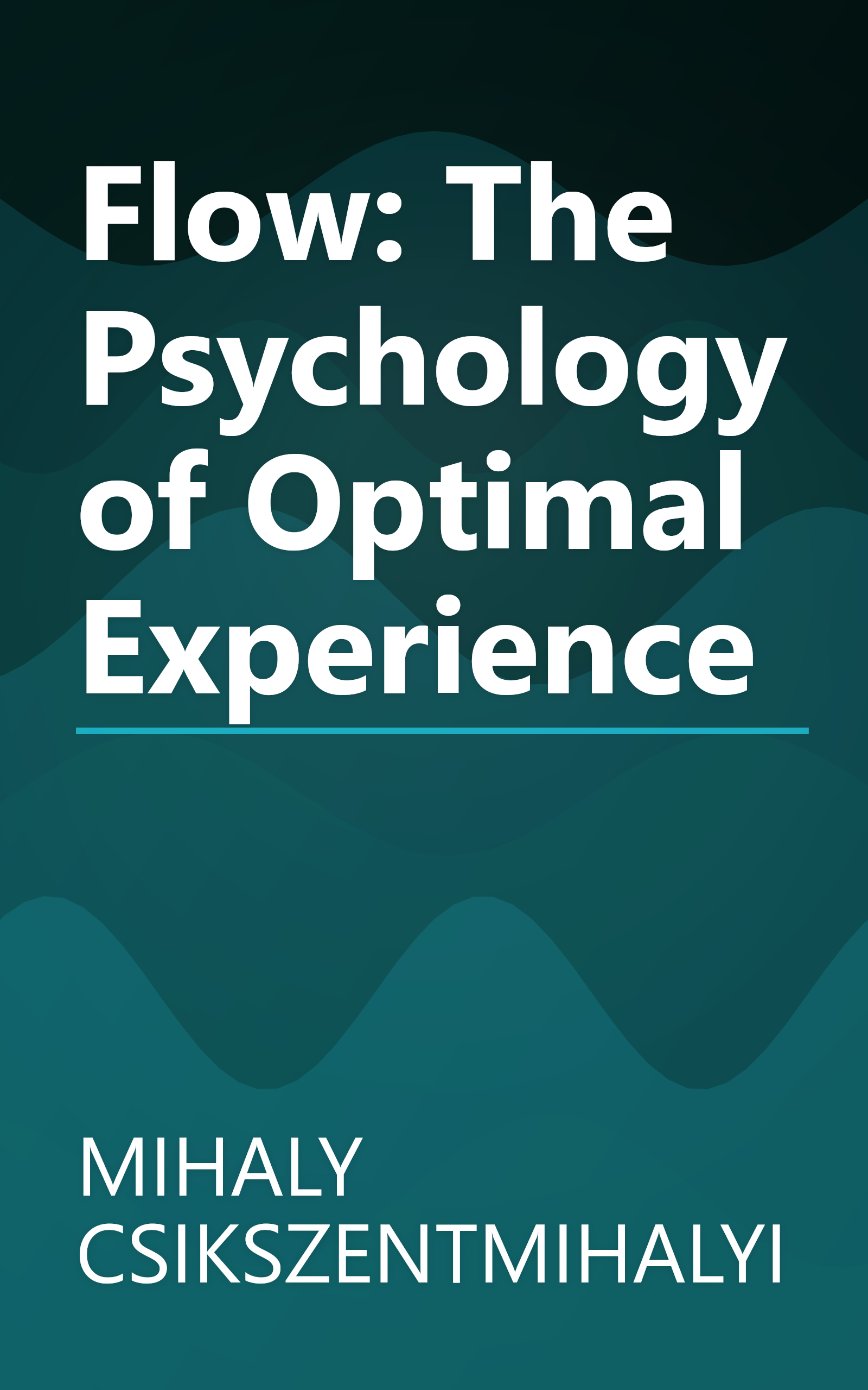 Flow: The Psychology of Optimal Experience book cover