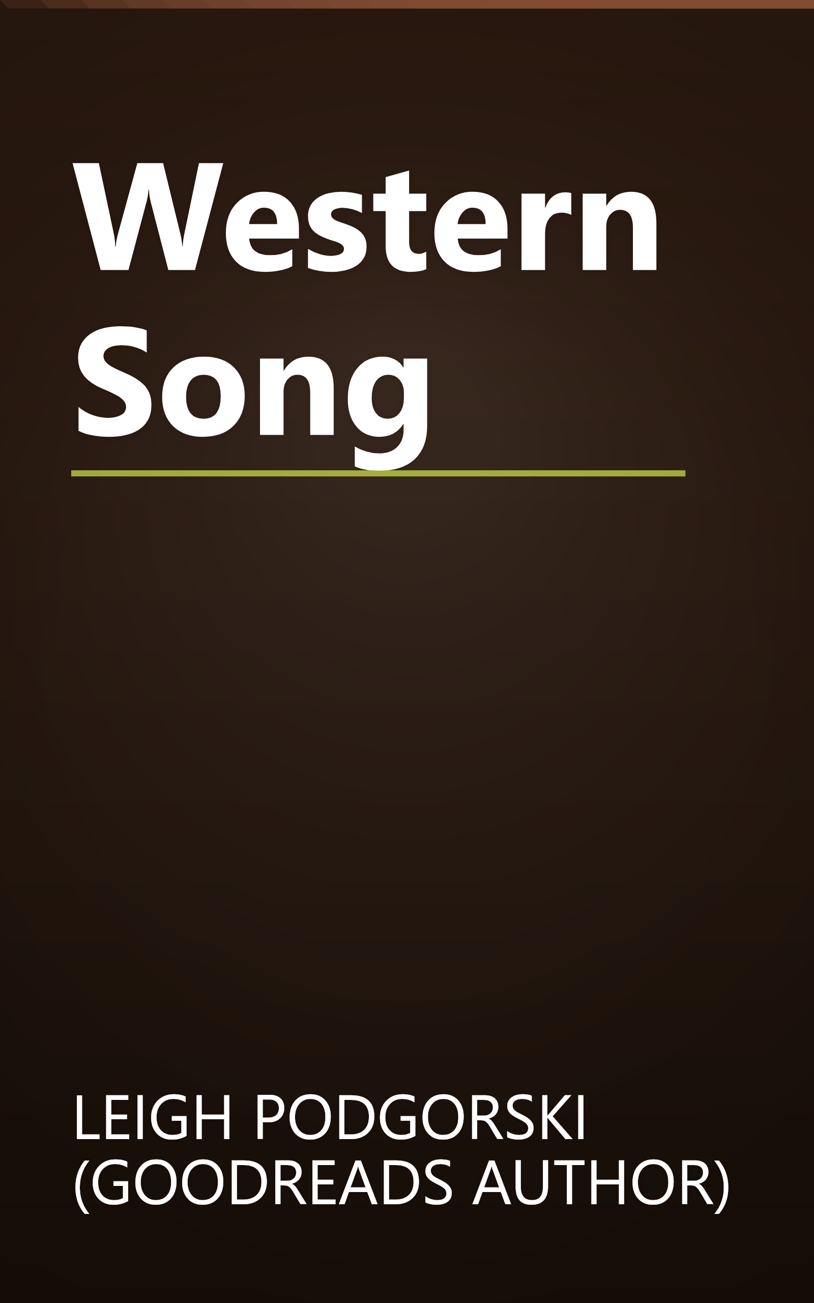Western Song book cover