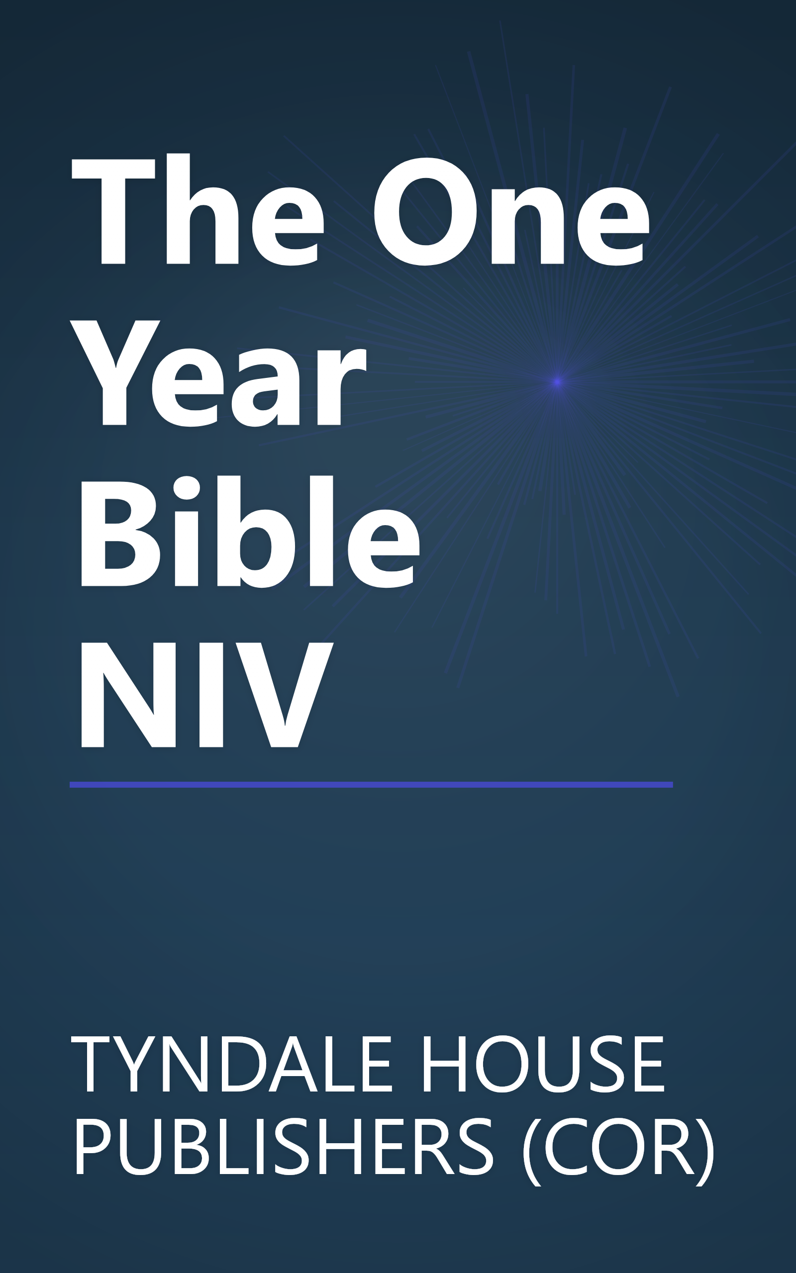 The One Year Bible NIV book cover