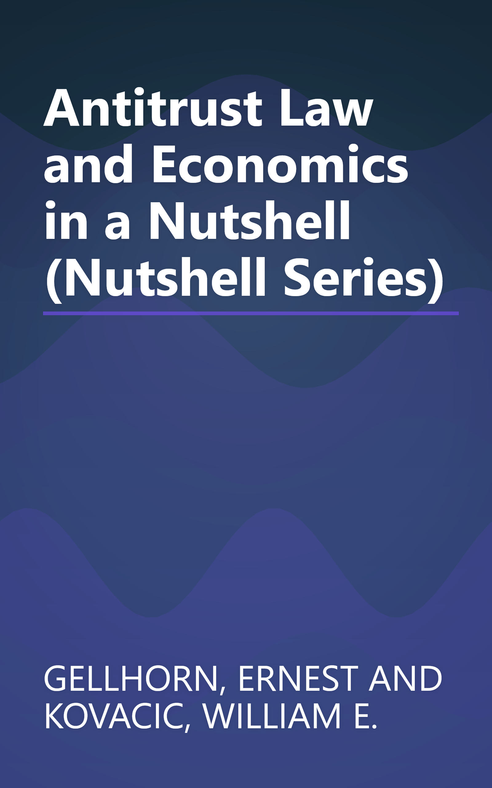 Antitrust Law and Economics in a Nutshell (Nutshell Series) book cover