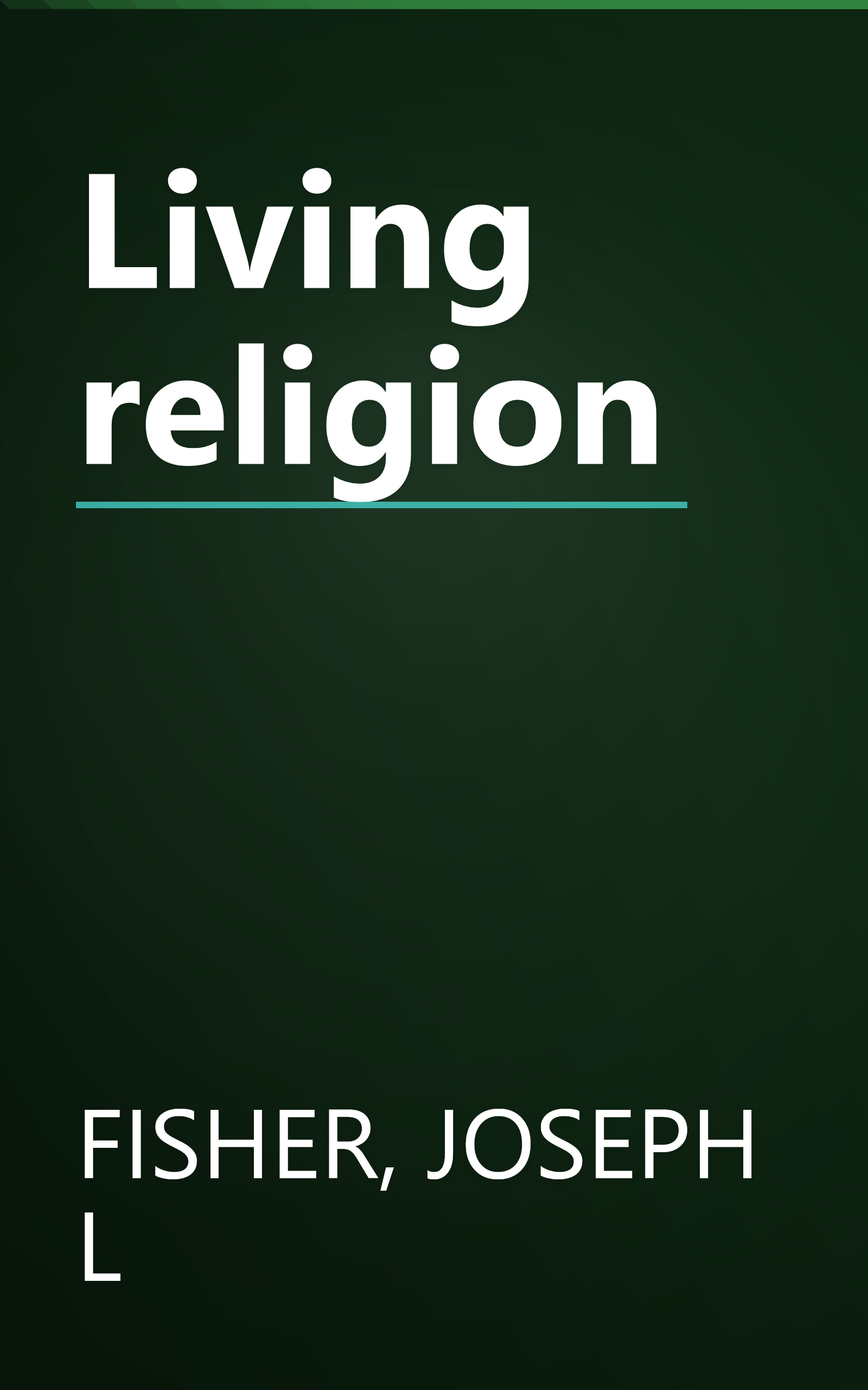 Living religion book cover