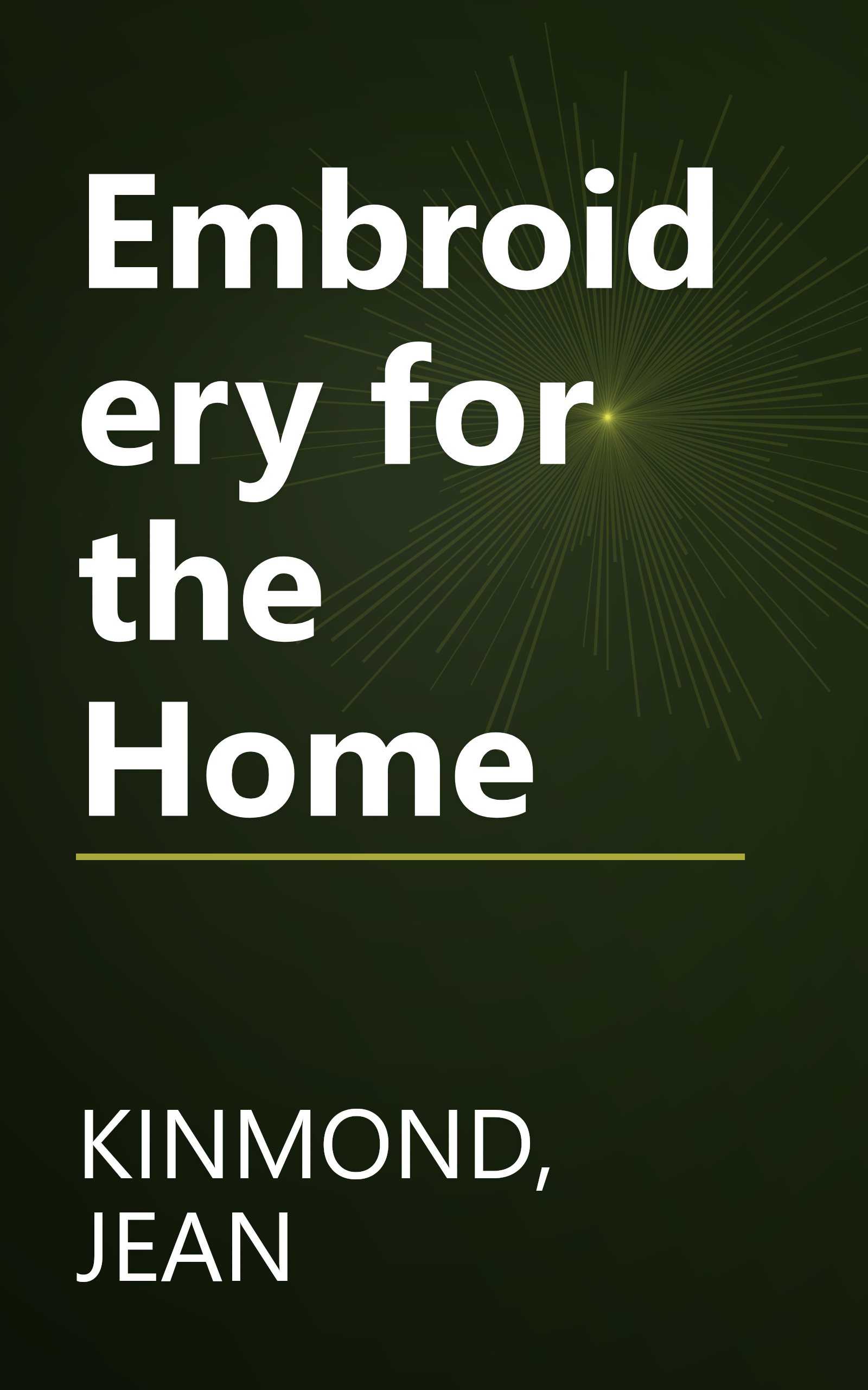 Embroidery for the Home book cover