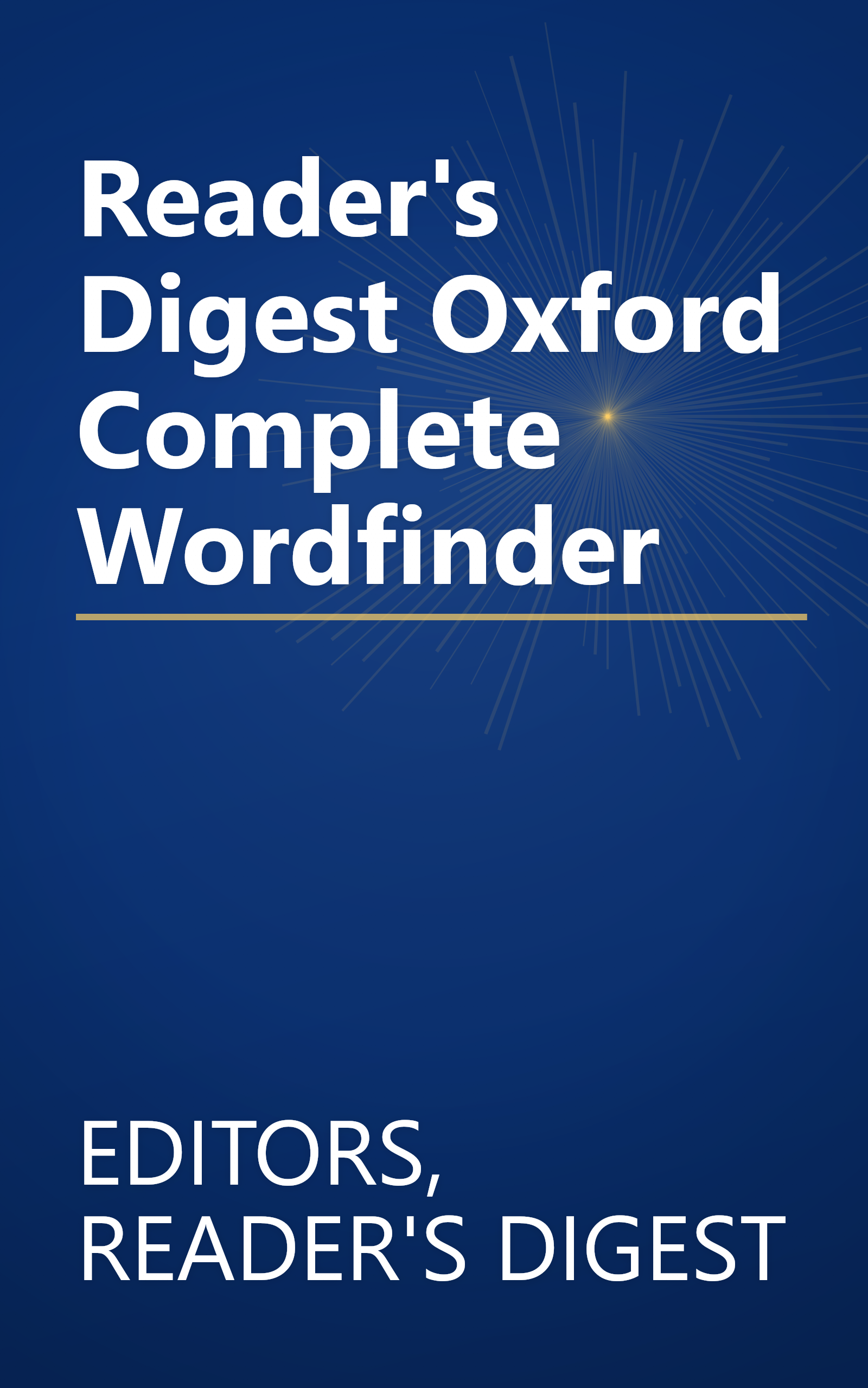 Reader's Digest Oxford Complete Wordfinder book cover