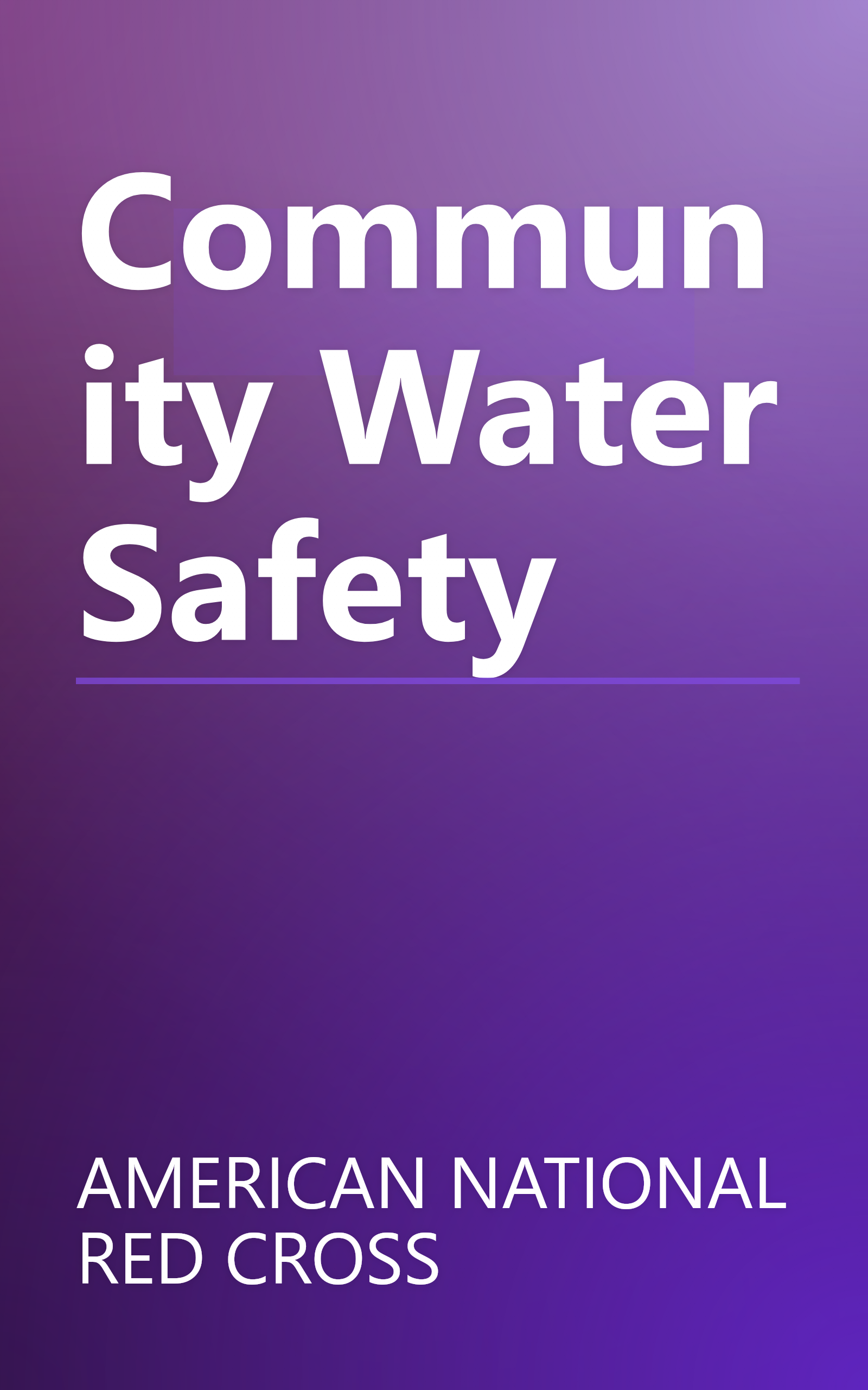 Community Water Safety book cover