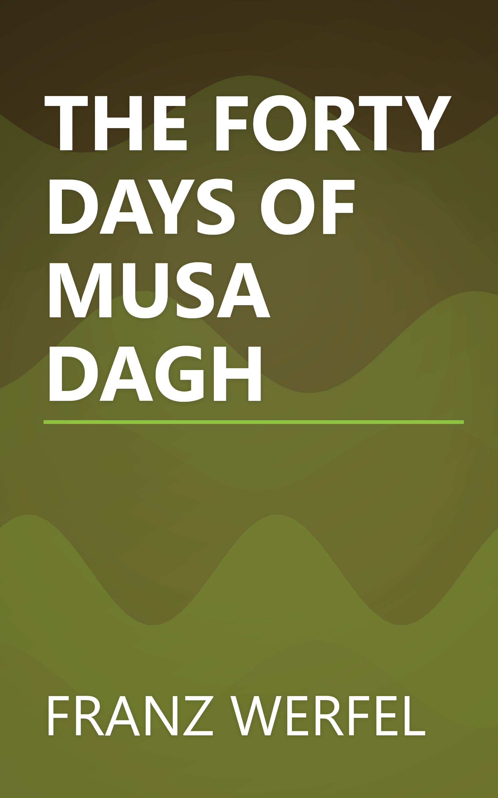 THE FORTY DAYS OF MUSA DAGH book cover