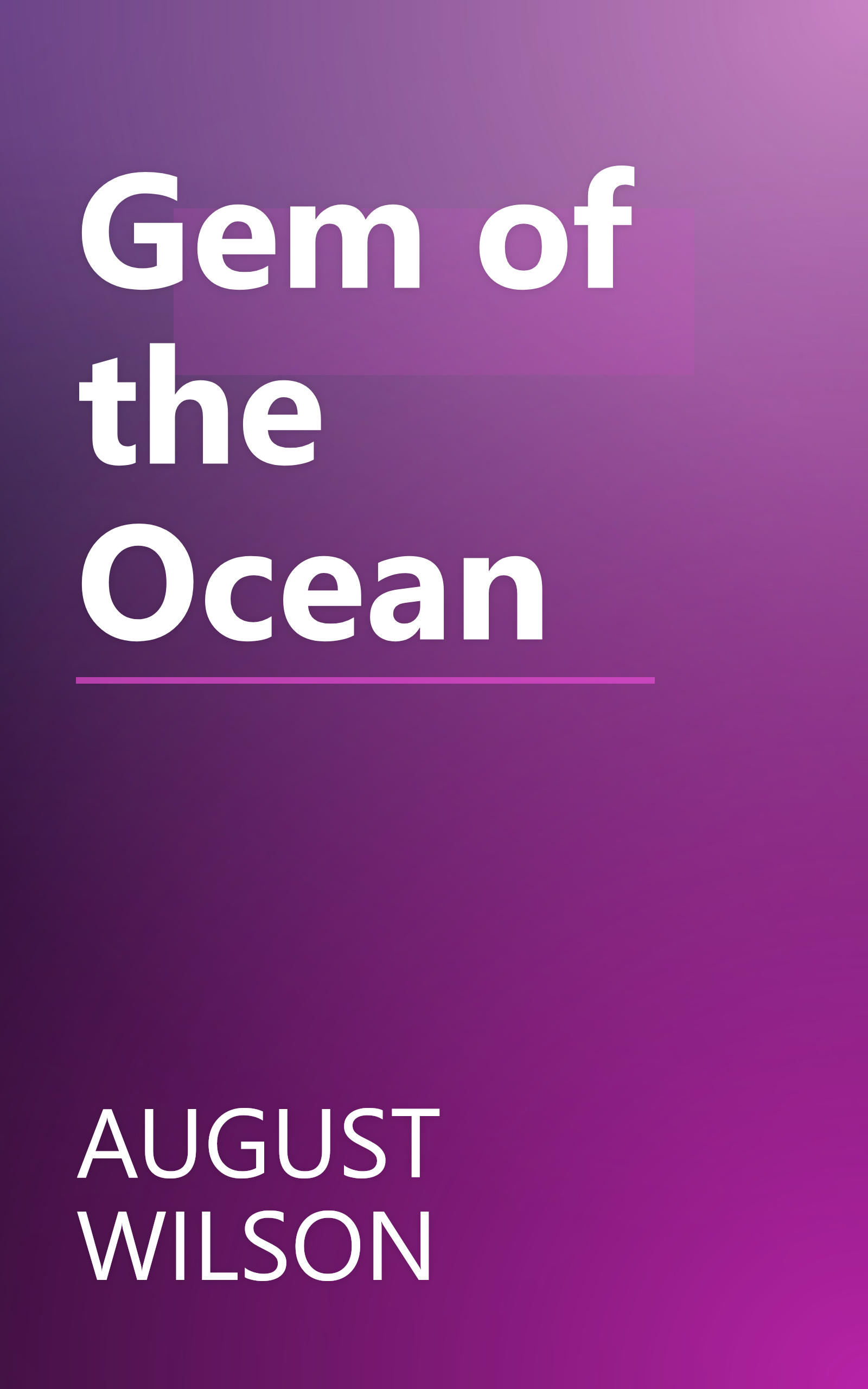 Gem of the Ocean book cover