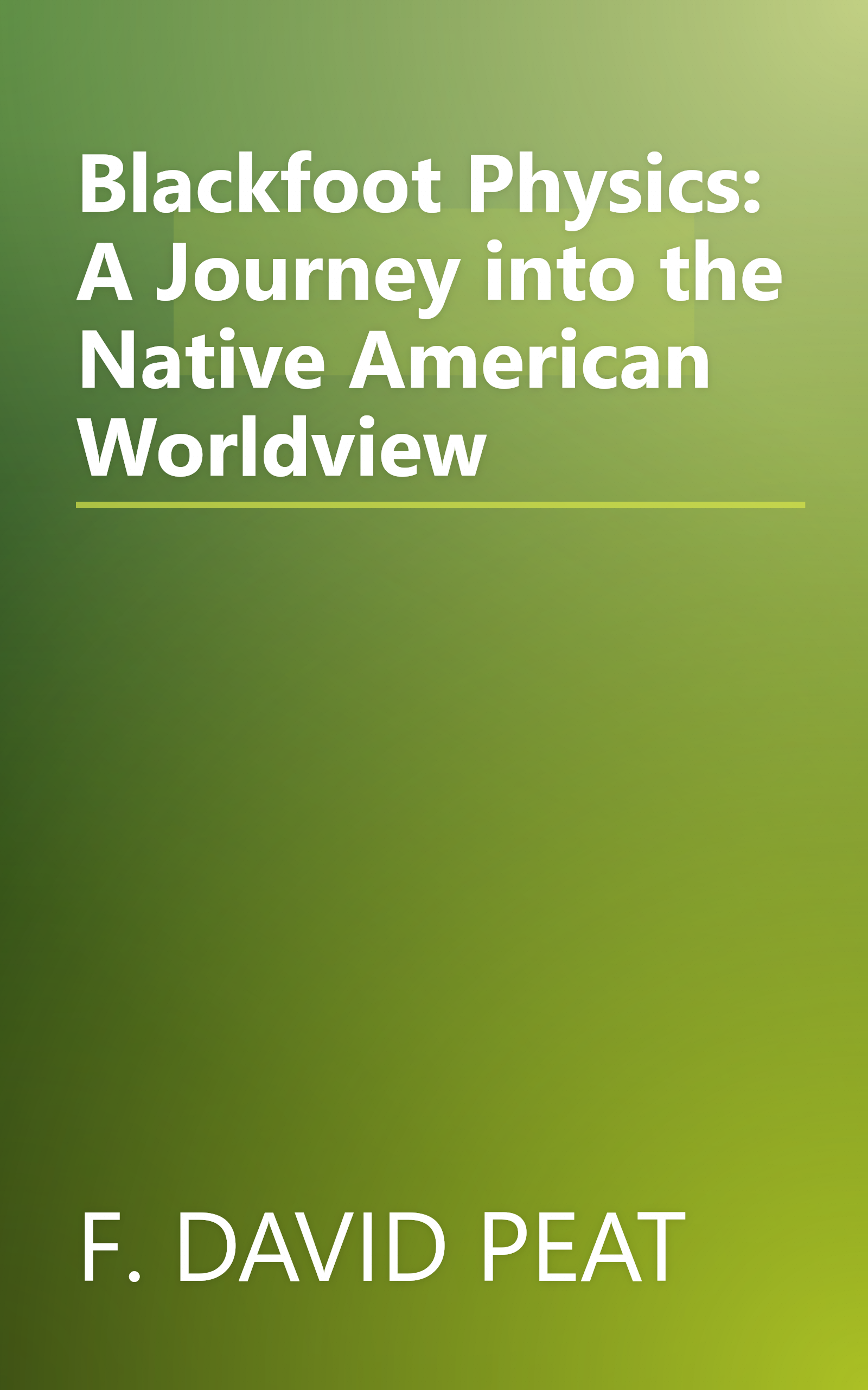 Blackfoot Physics: A Journey into the Native American Worldview book cover