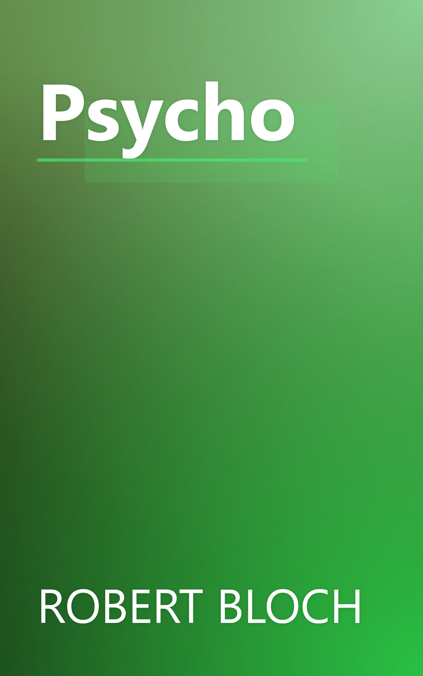 Psycho book cover