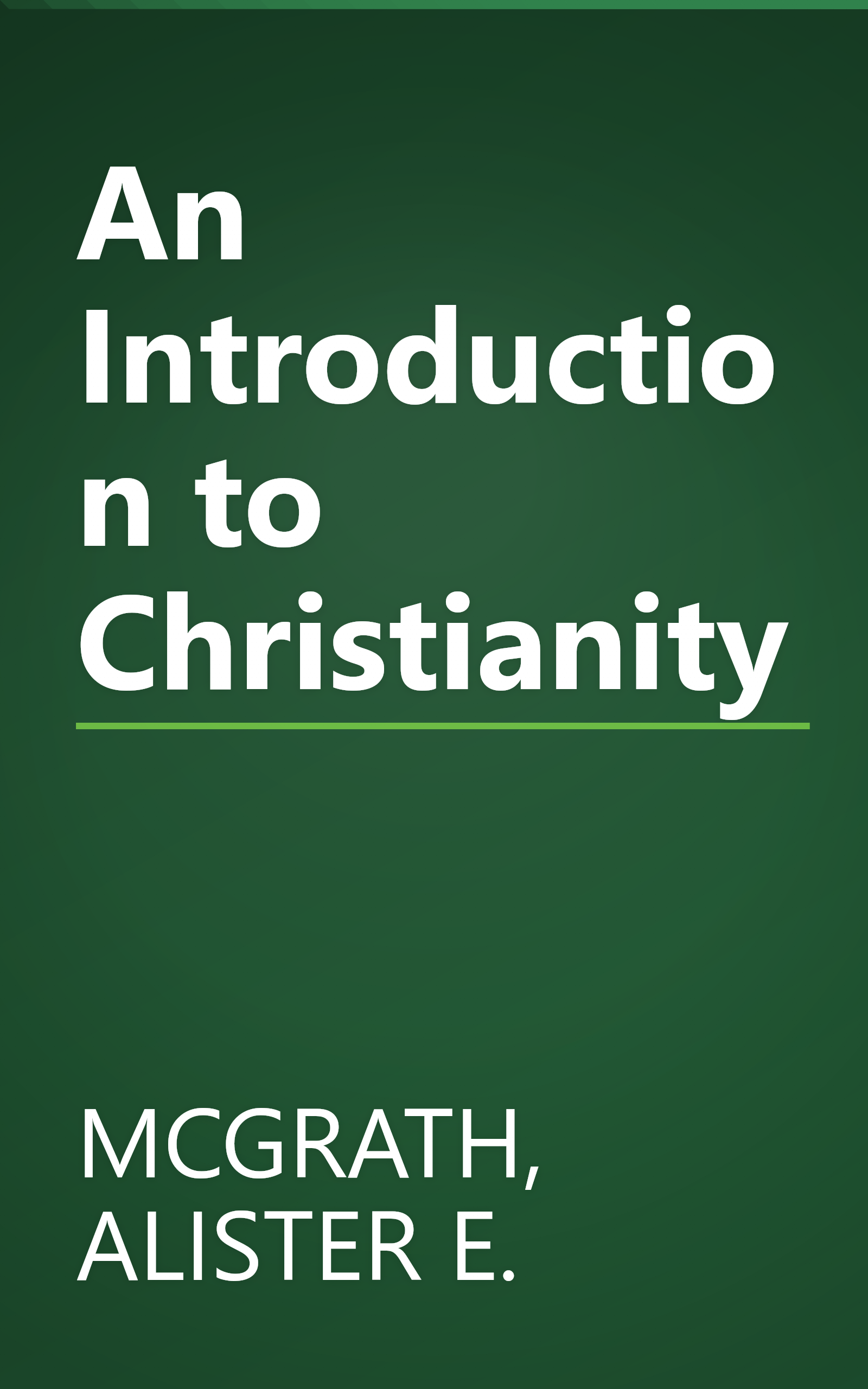 An Introduction to Christianity book cover