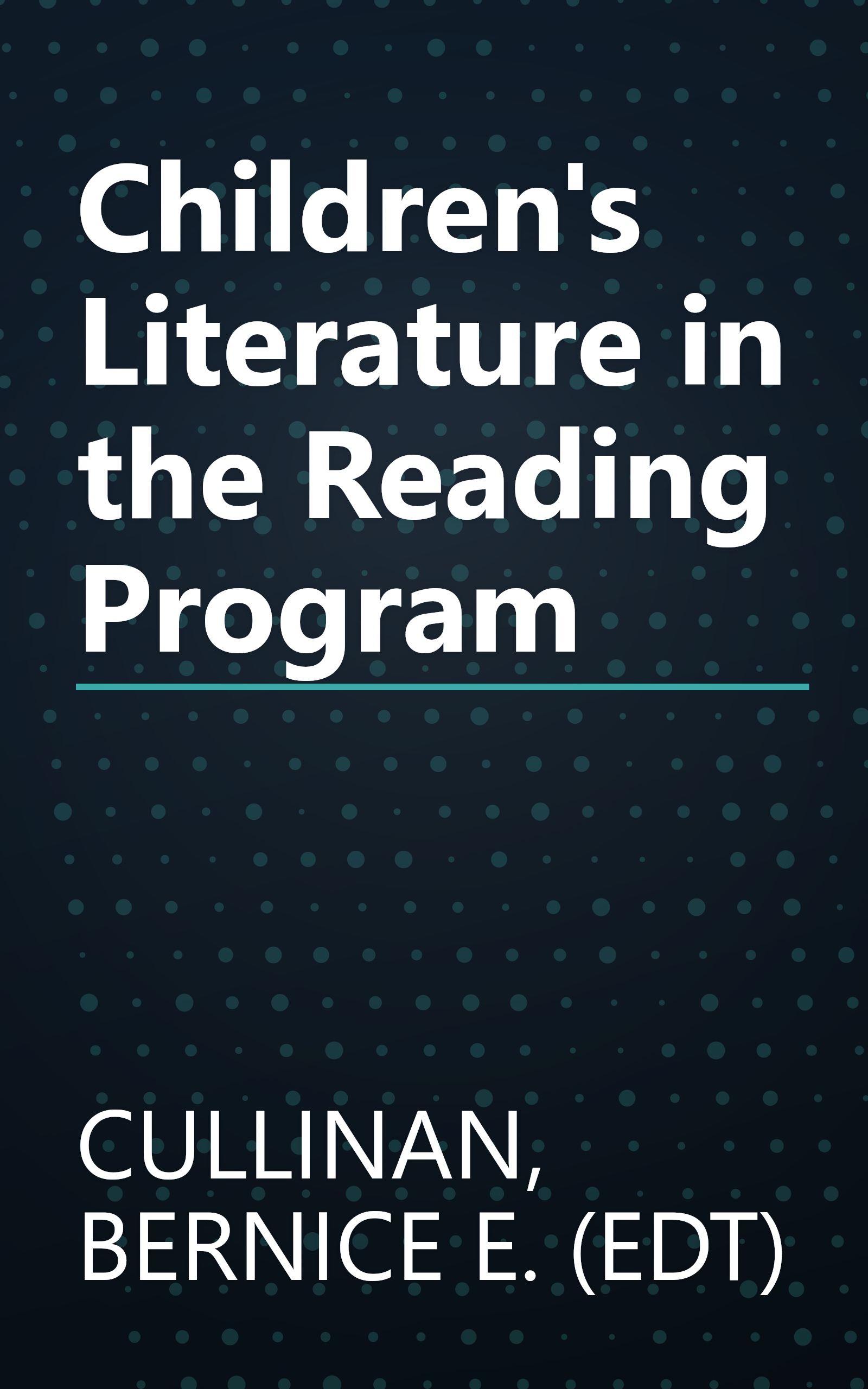 Children's Literature in the Reading Program book cover