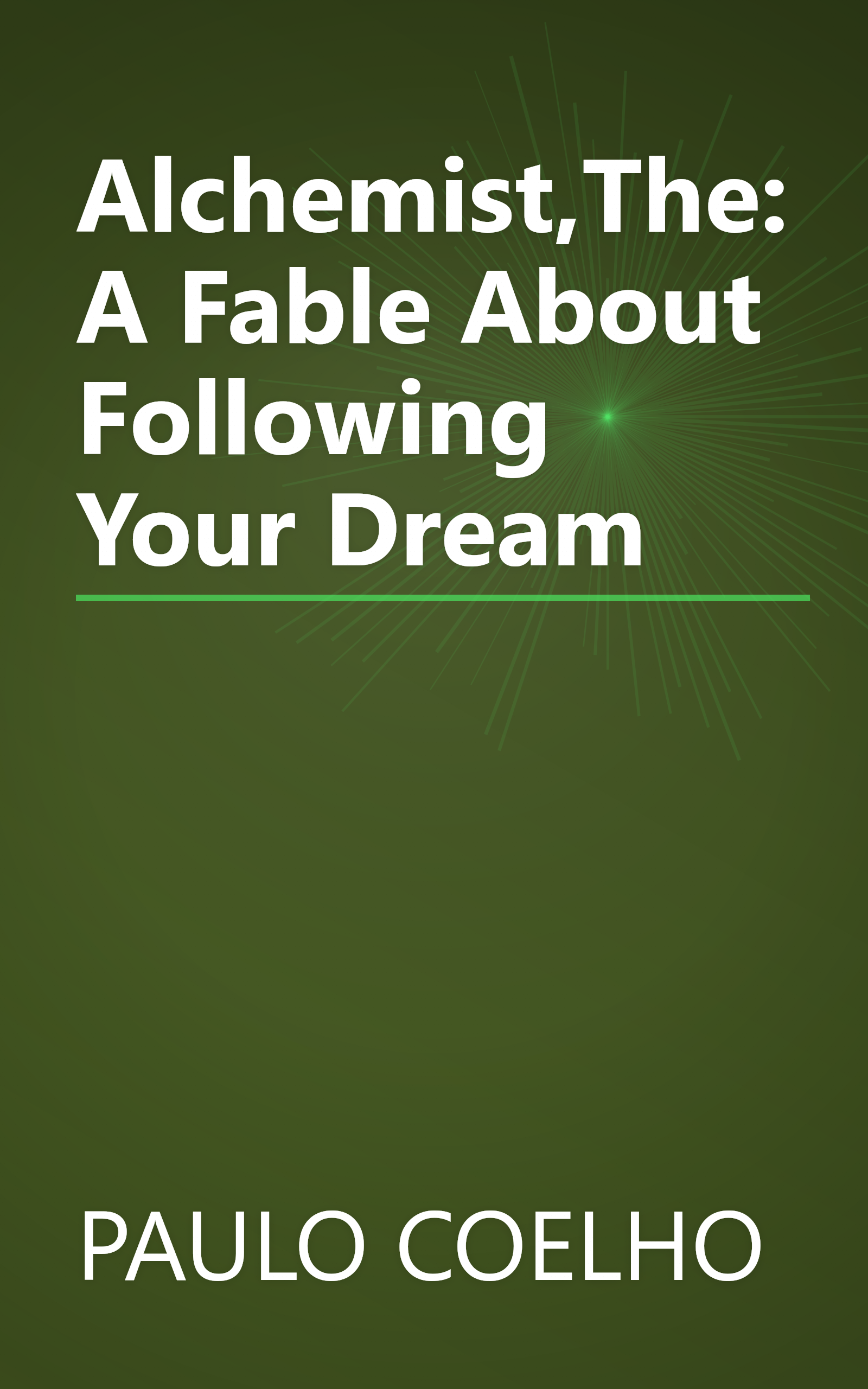 Alchemist,The:A Fable About Following Your Dream book cover