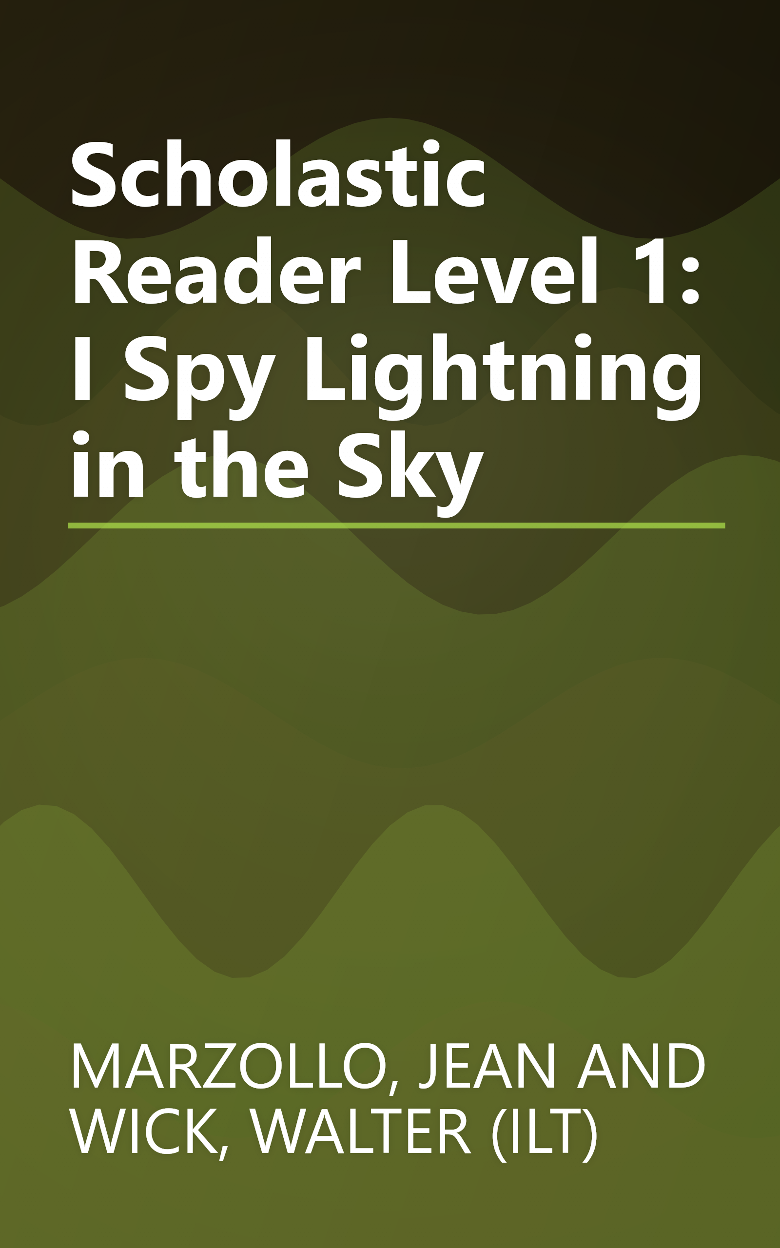 Scholastic Reader Level 1: I Spy Lightning in the Sky book cover