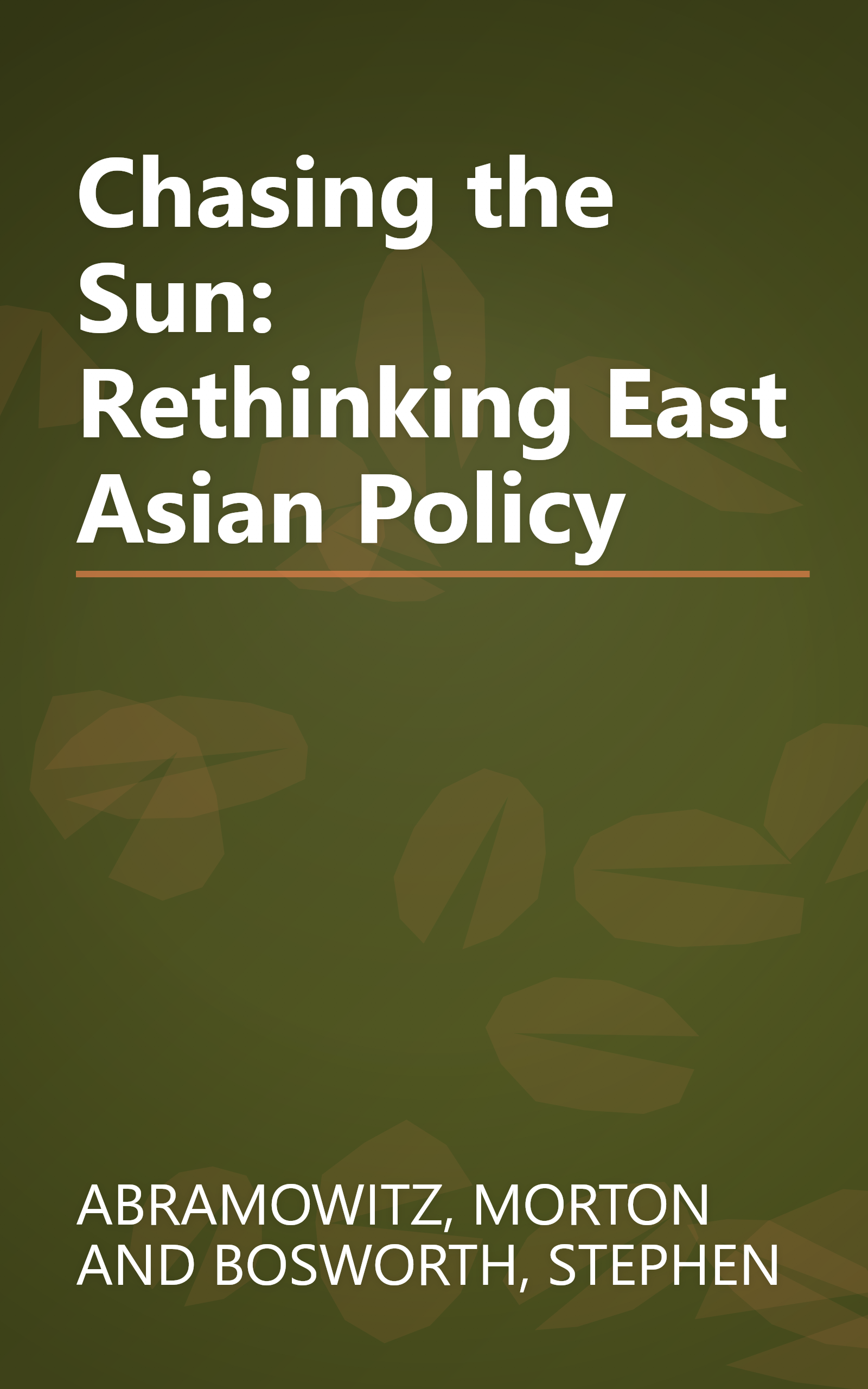 Chasing the Sun: Rethinking East Asian Policy book cover
