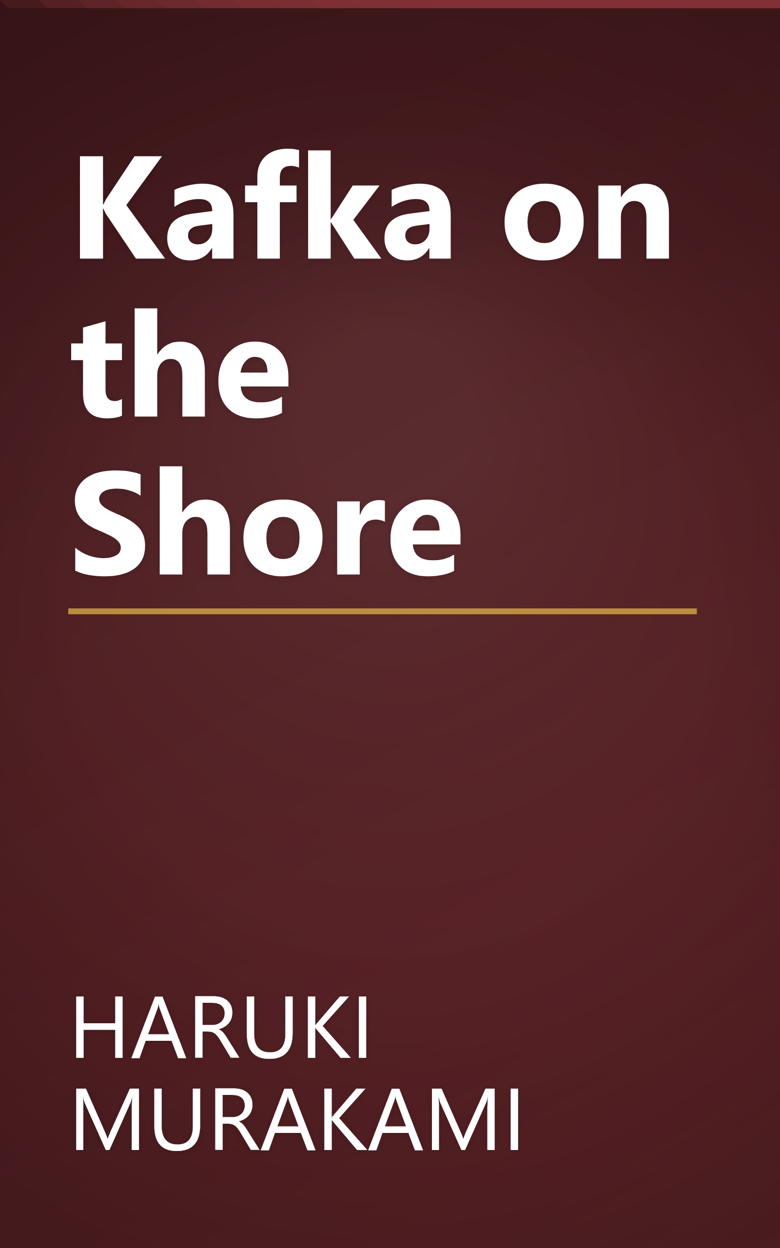 Kafka on the Shore book cover