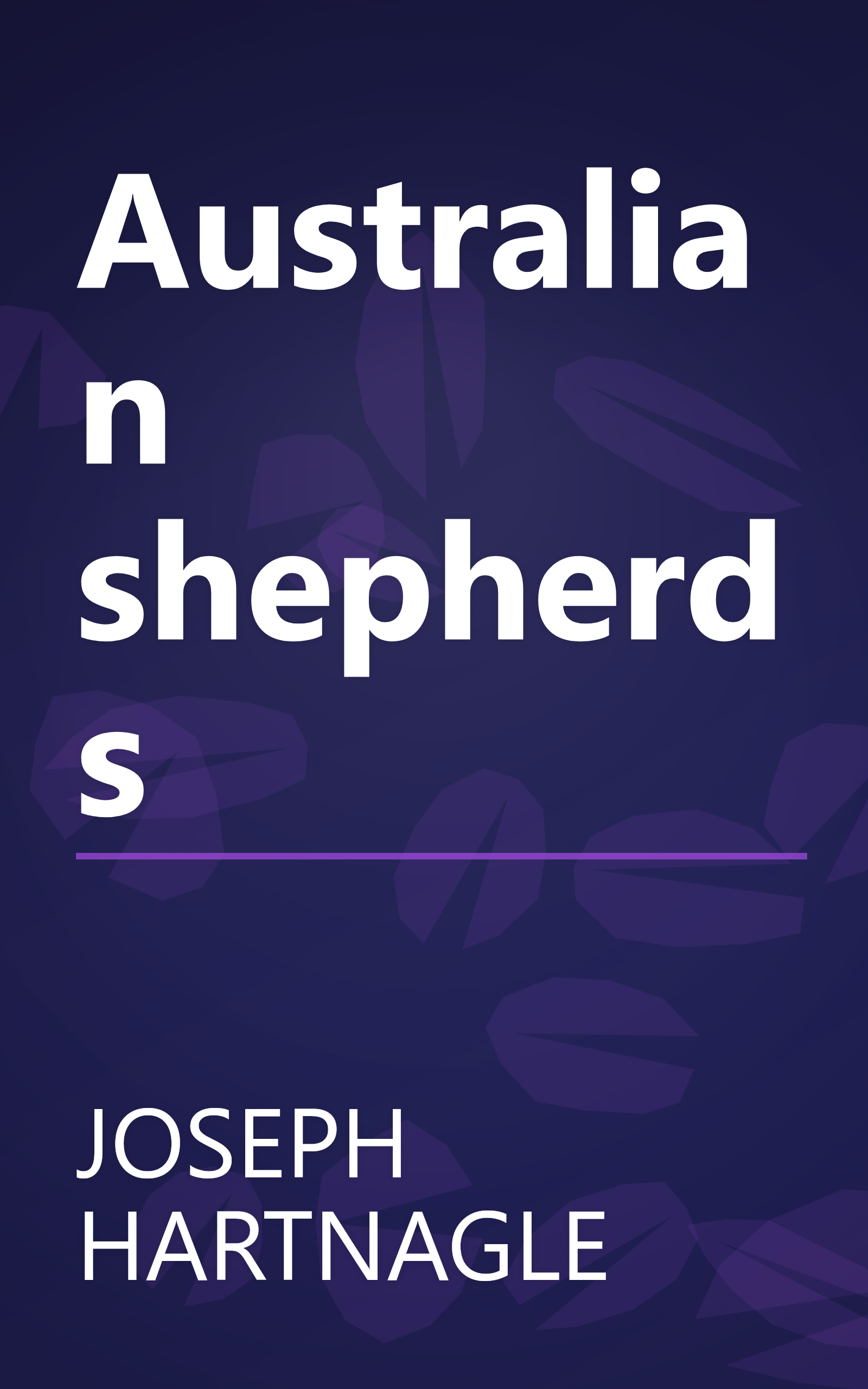 Australian shepherds book cover