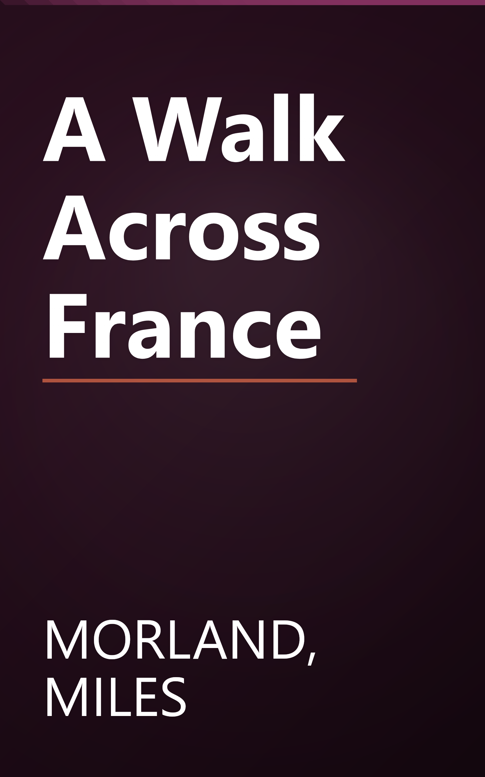 A Walk Across France book cover
