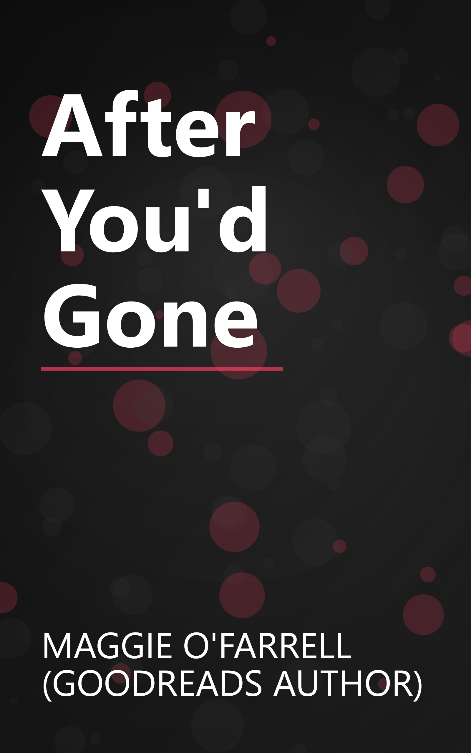 After You'd Gone book cover