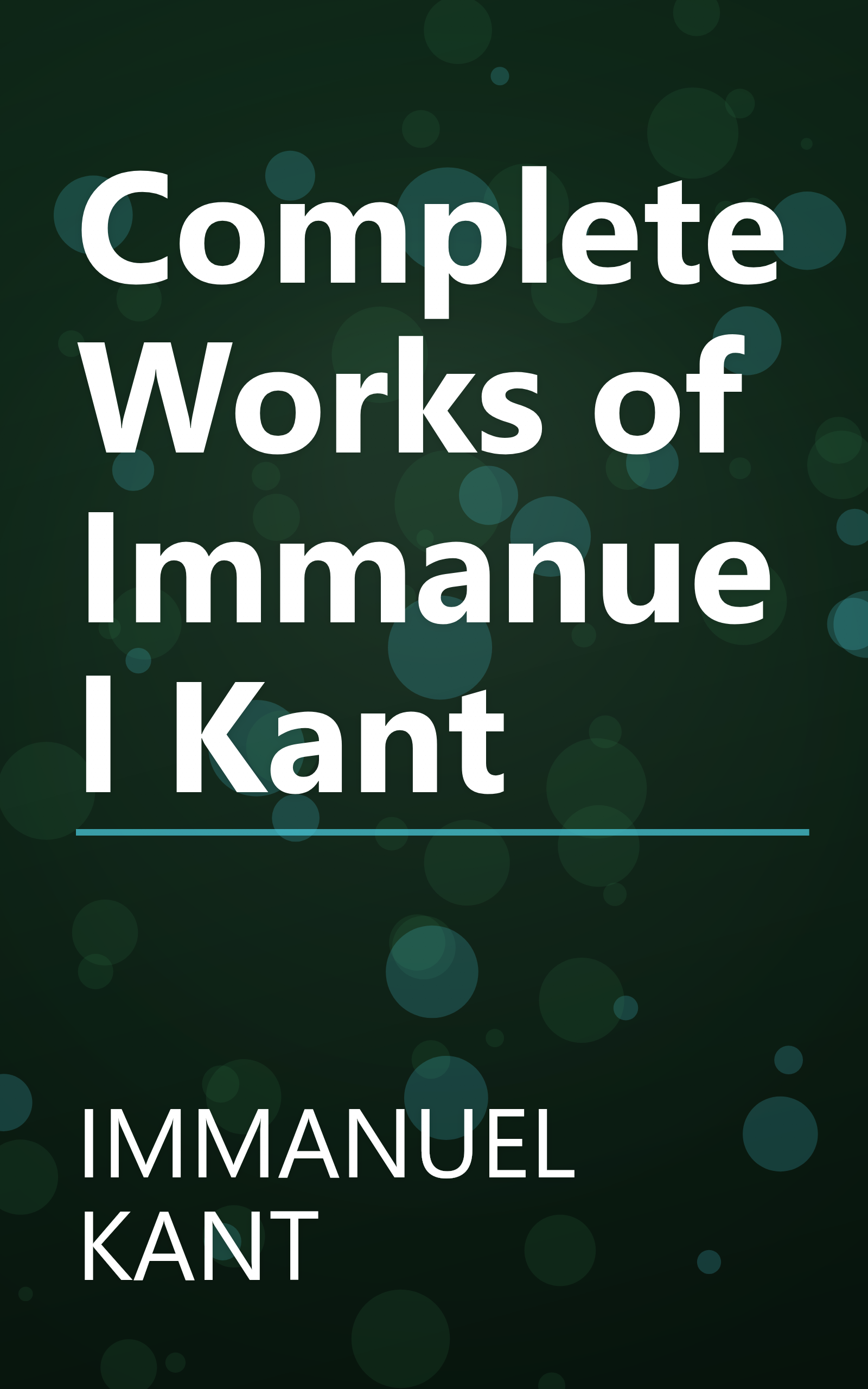 Complete Works of Immanuel Kant book cover