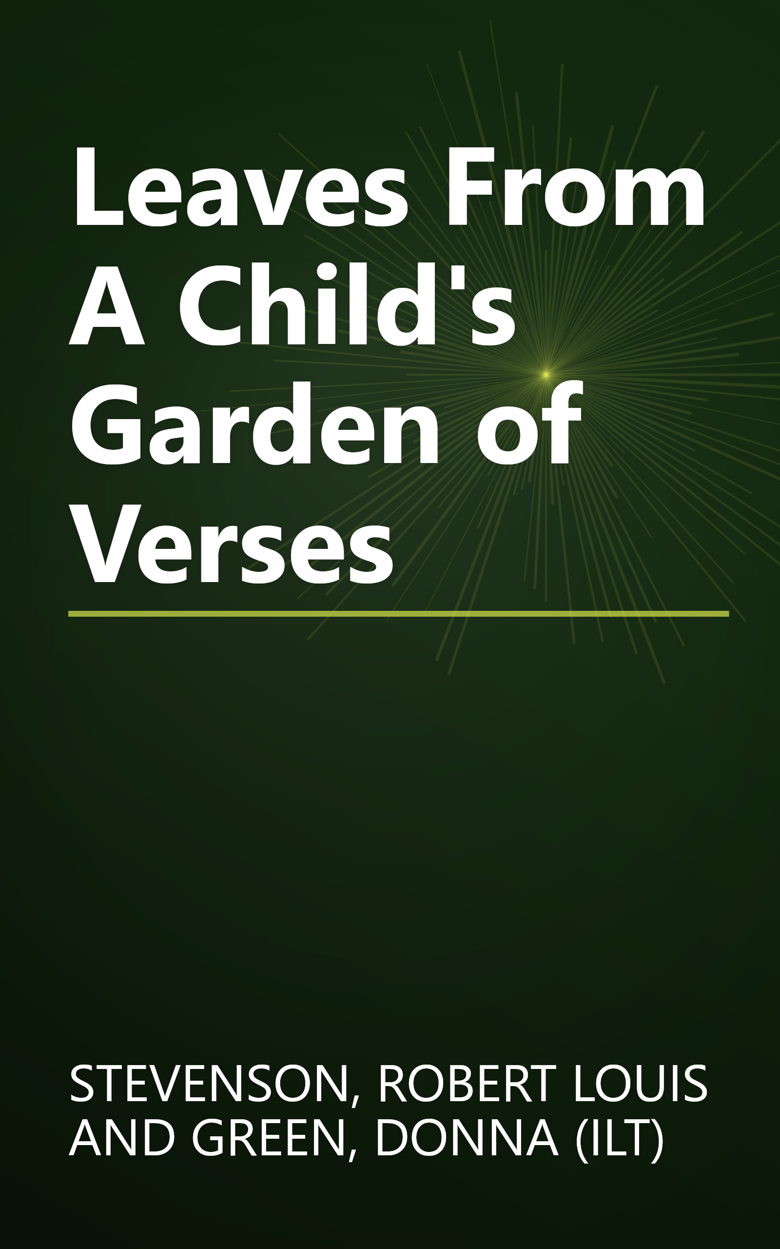 Leaves From A Child's Garden of Verses book cover
