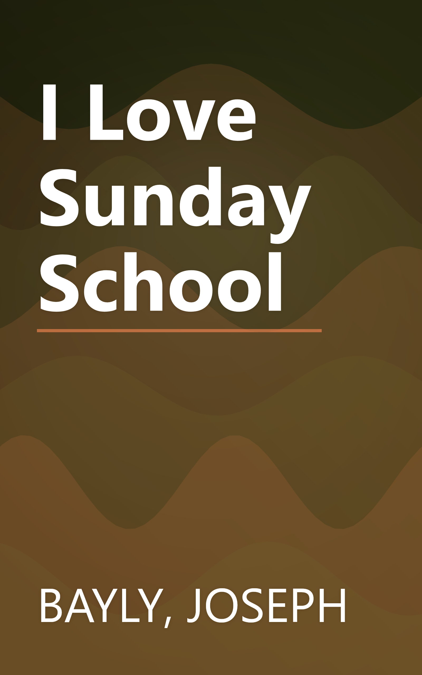 I Love Sunday School book cover