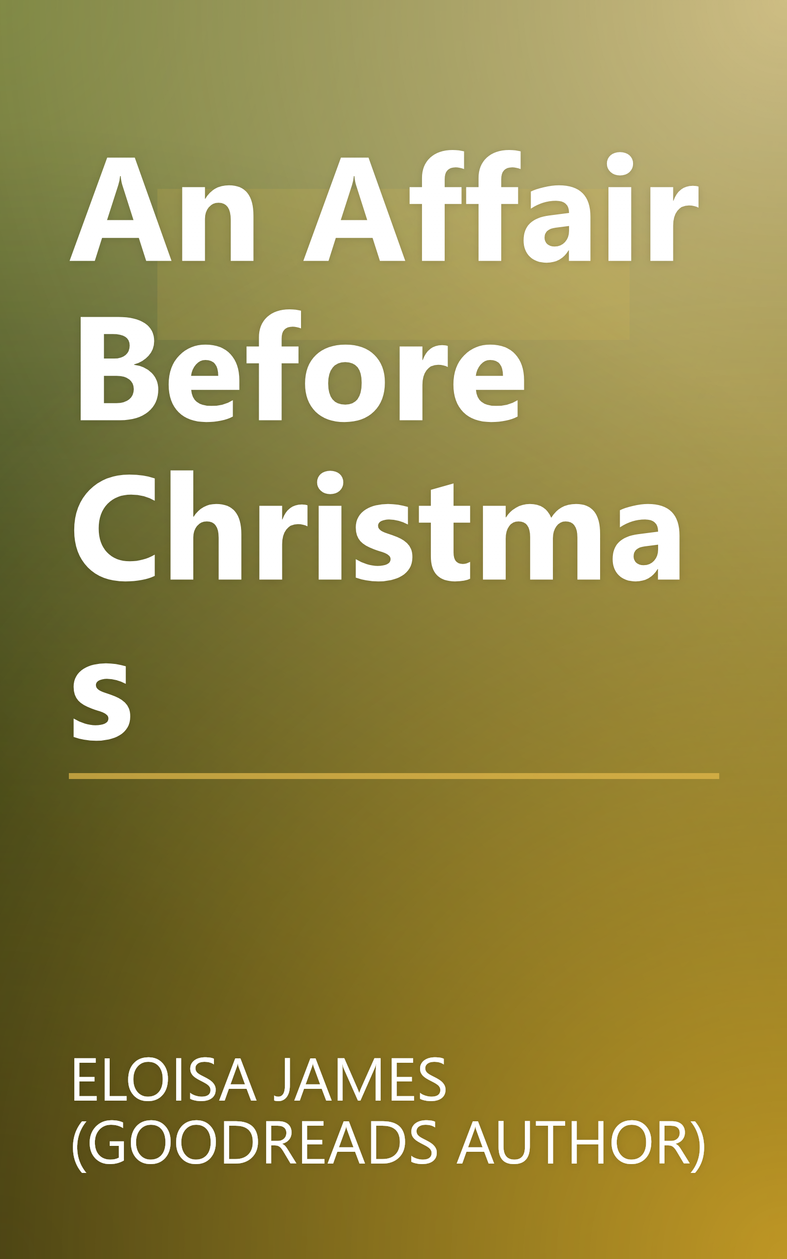 An Affair Before Christmas book cover