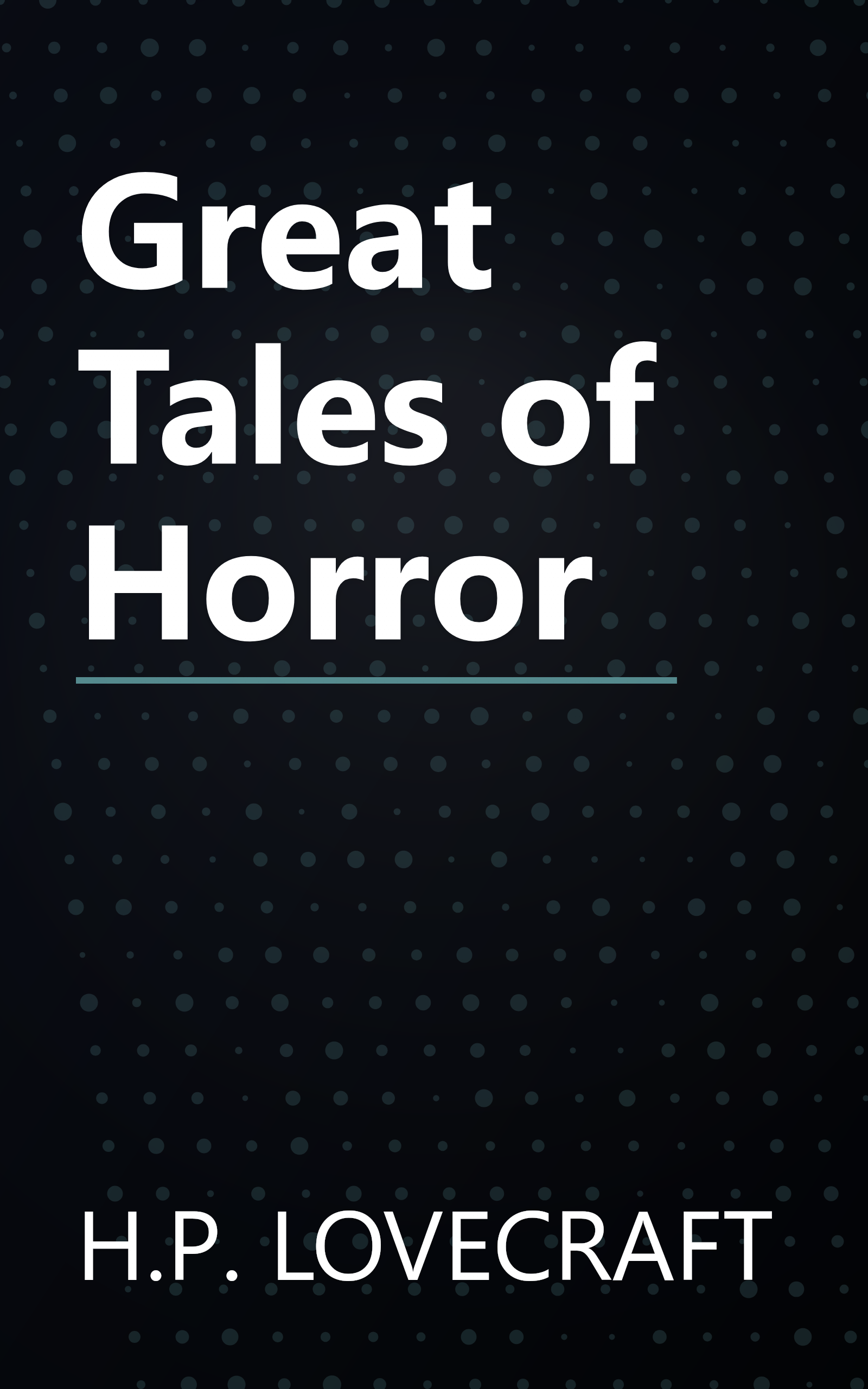 Great Tales of Horror book cover
