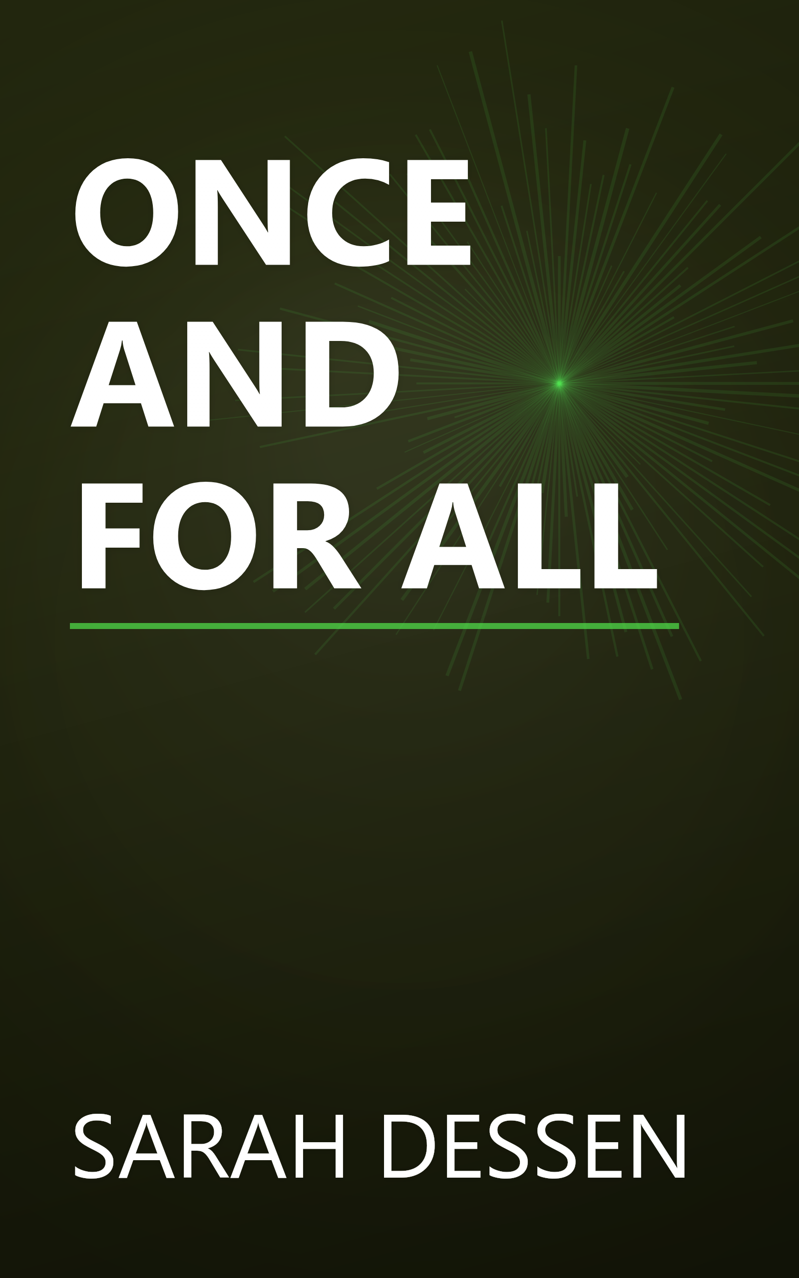 ONCE AND FOR ALL book cover