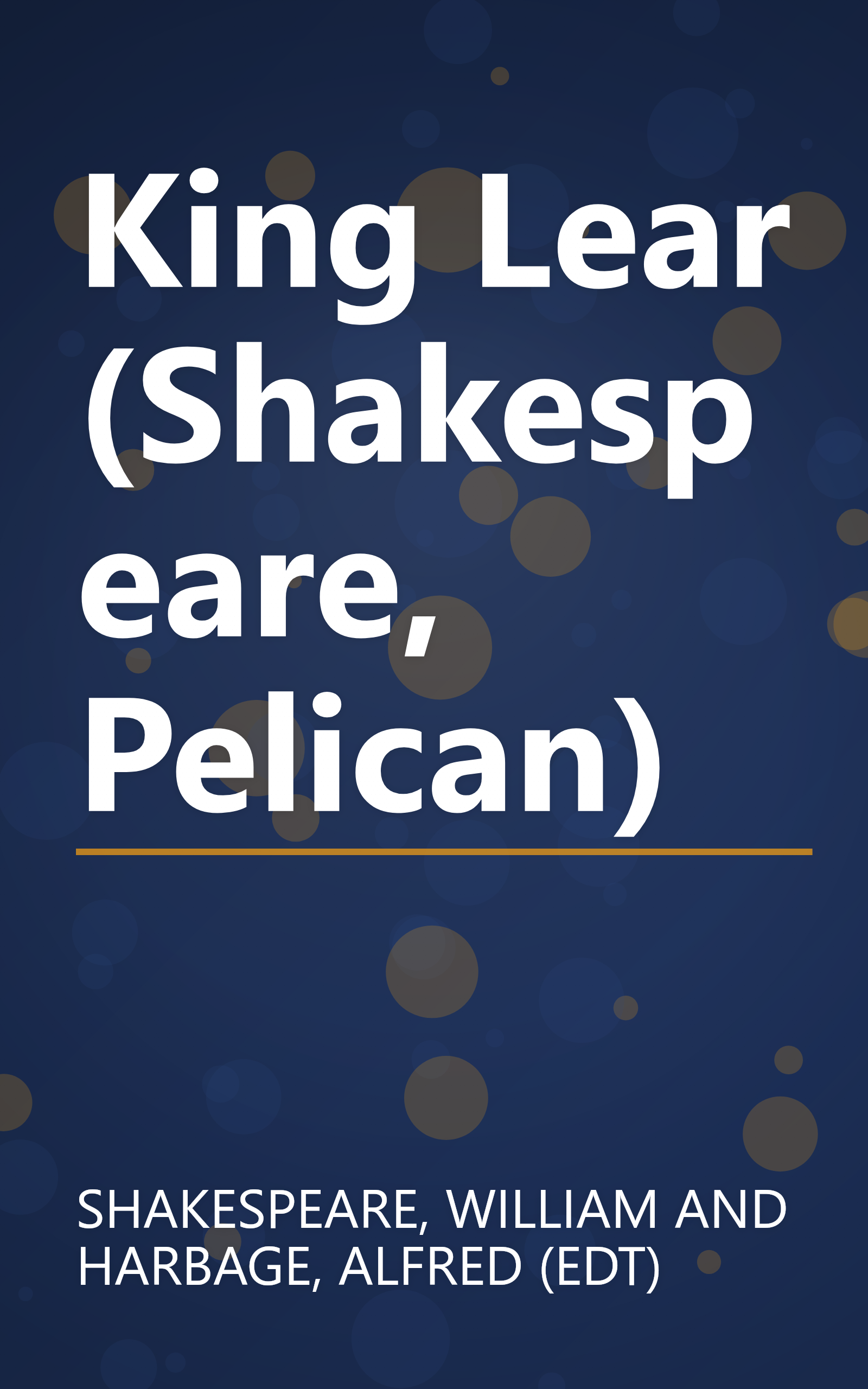 King Lear (Shakespeare, Pelican) book cover