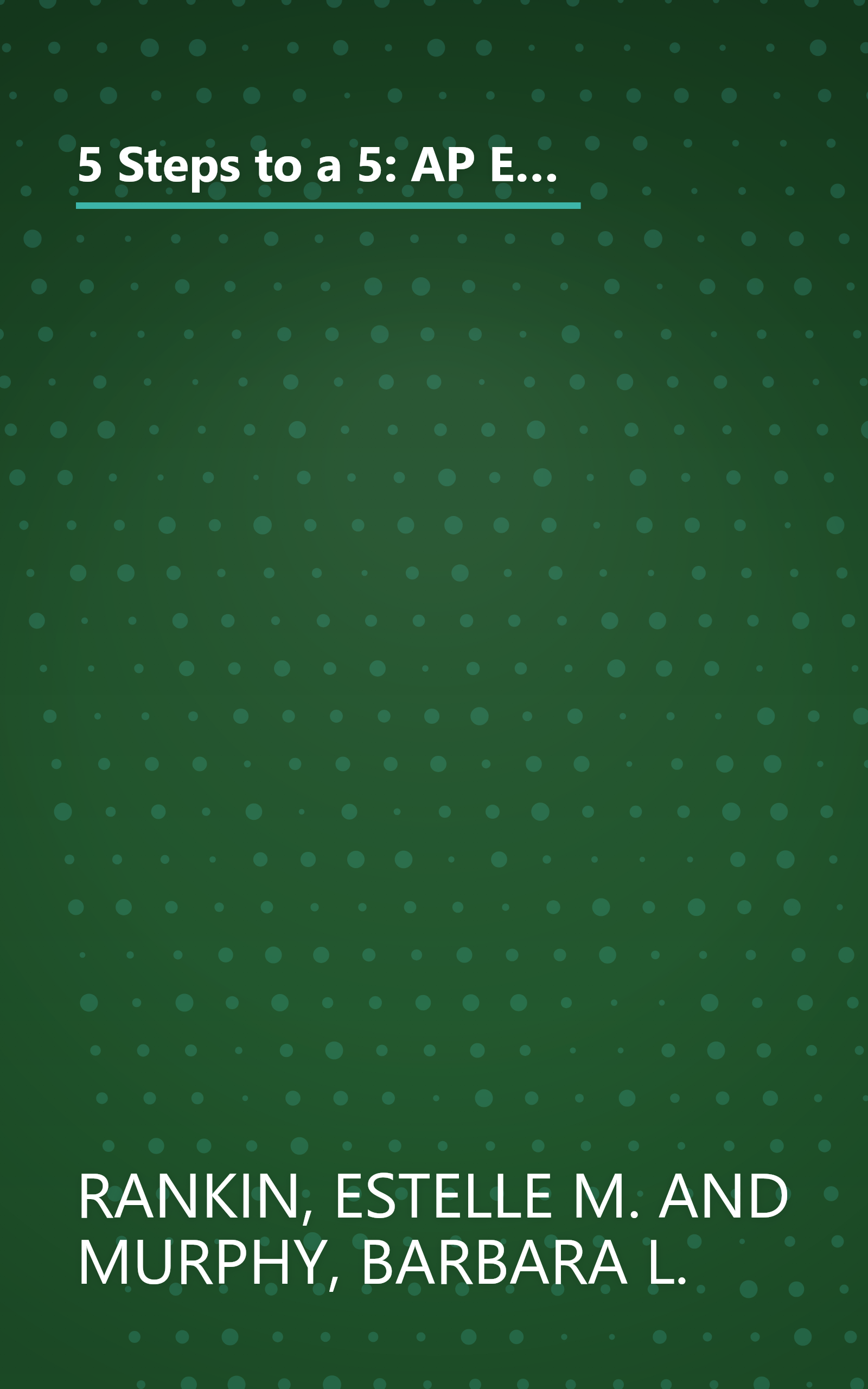 5 Steps to a 5: AP English Literature, Second Edition (5 Steps to a 5 on the Advanced Placement Examinations Series) book cover