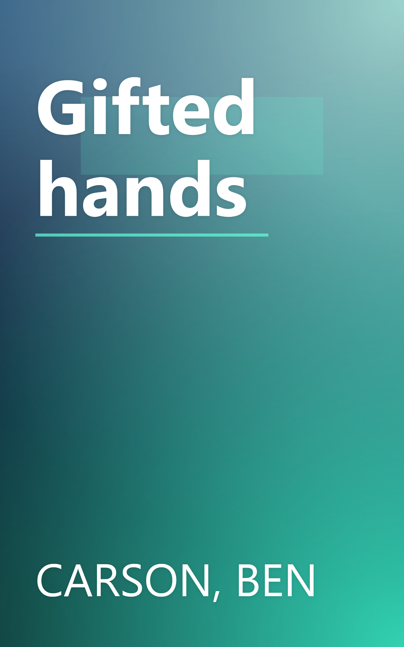 Gifted hands book cover