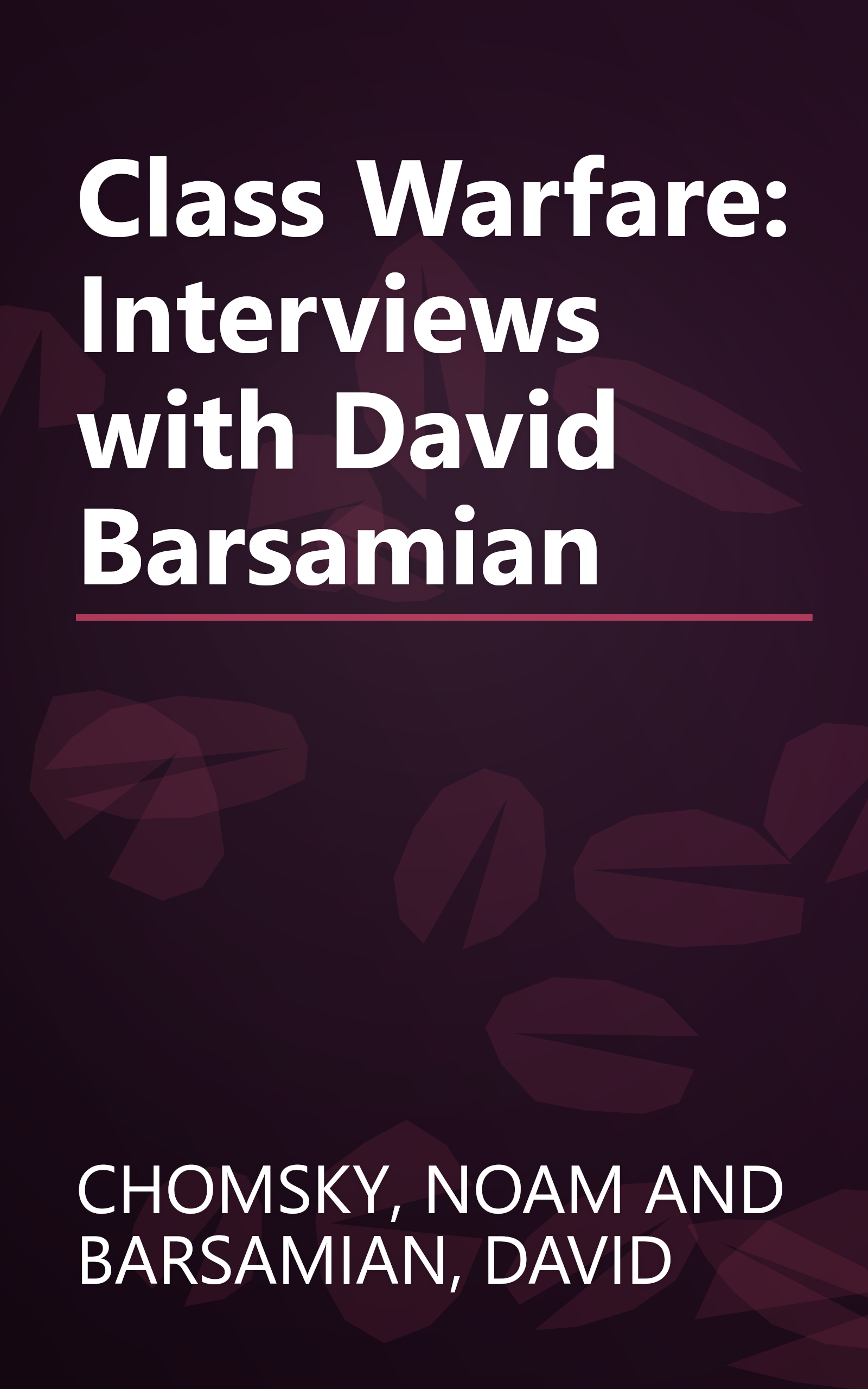 Class Warfare: Interviews with David Barsamian book cover