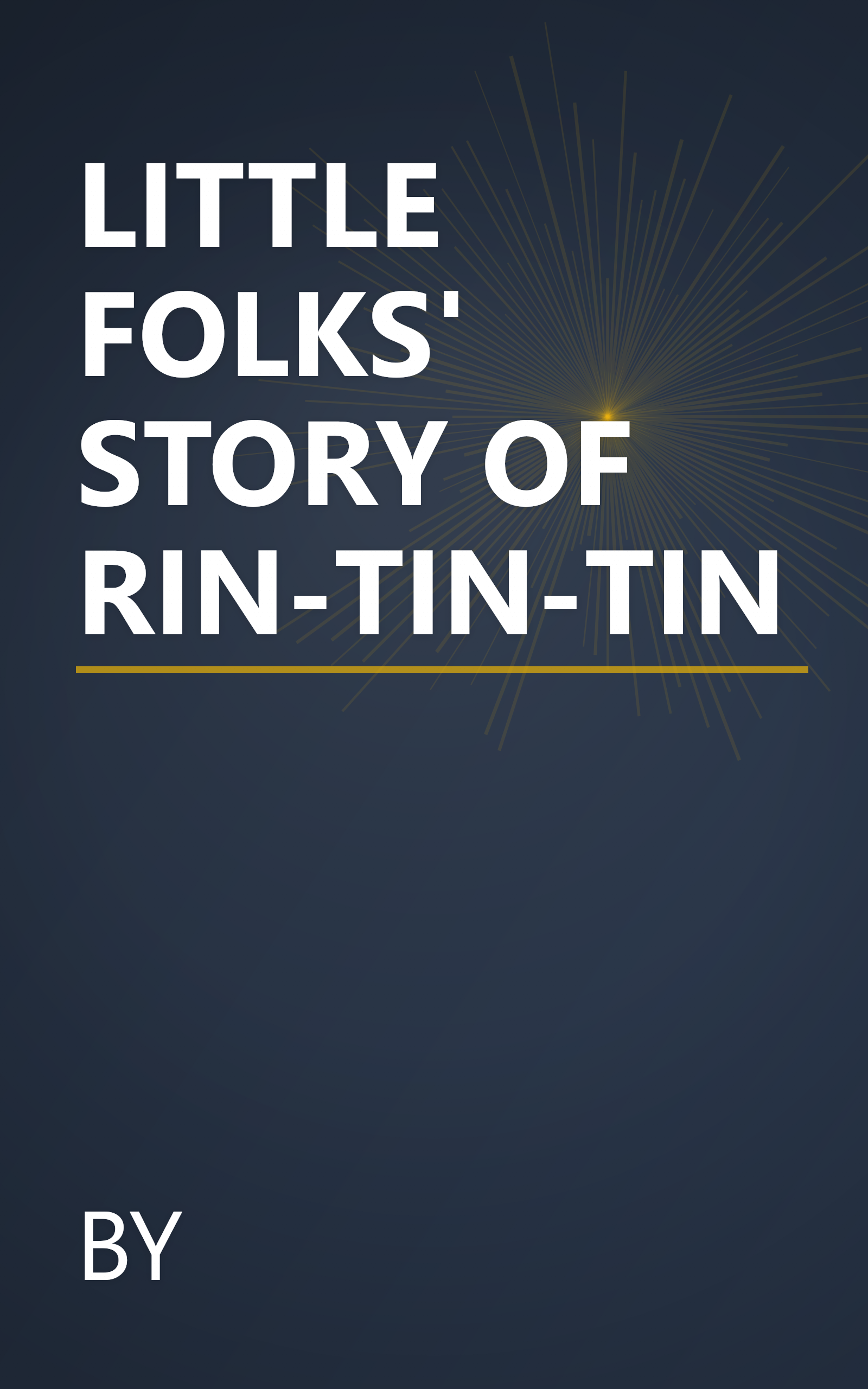 LITTLE FOLKS' STORY OF RIN-TIN-TIN book cover