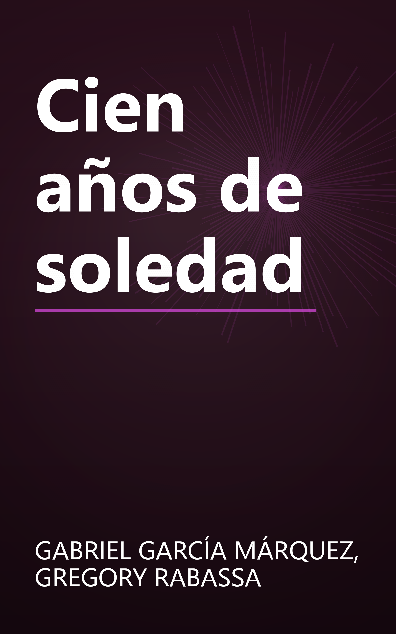 Cien años de soledad book cover