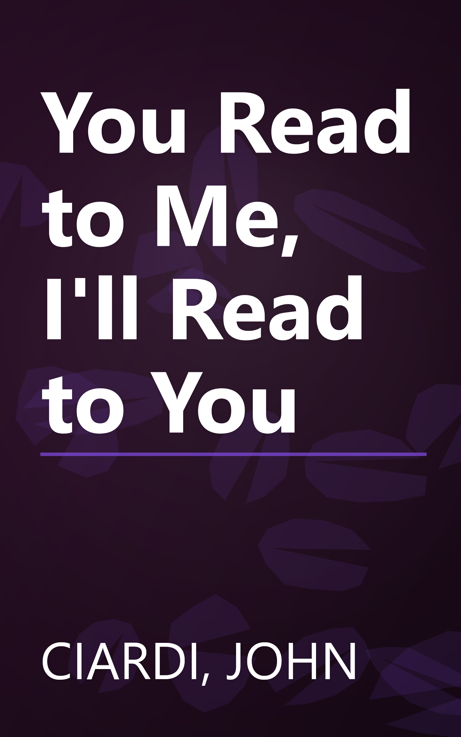 You Read to Me, I'll Read to You book cover