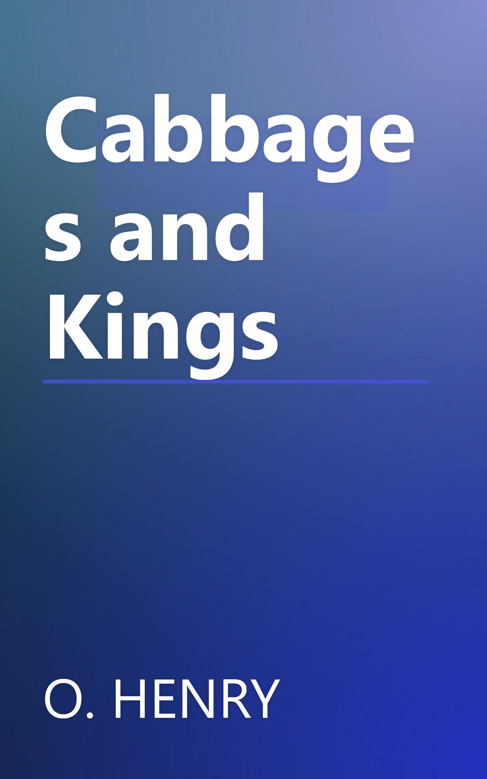Cabbages and Kings book cover