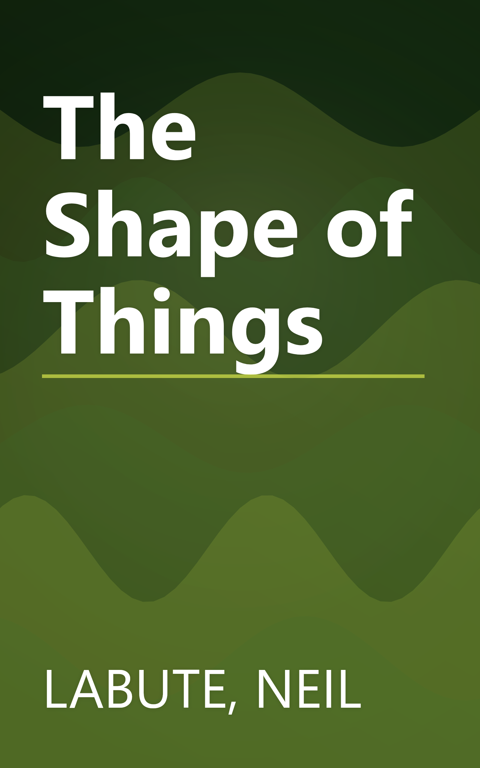 The Shape of Things book cover