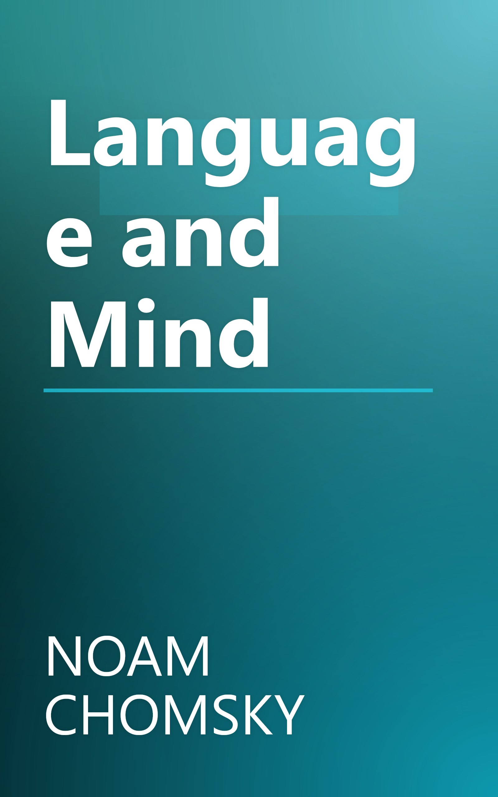 Language and Mind book cover