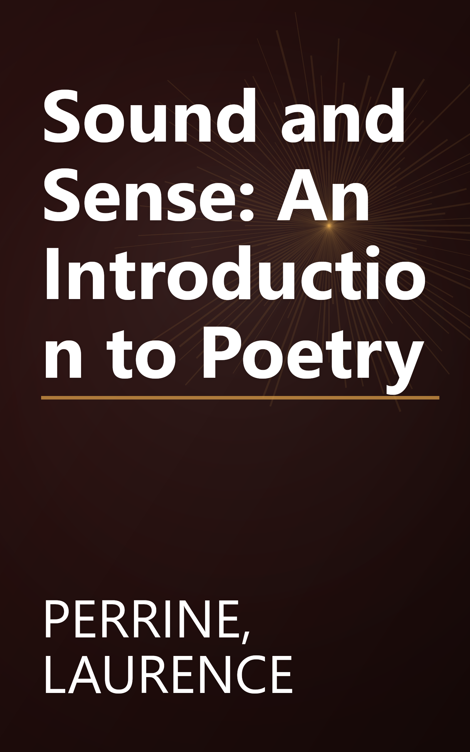 Sound and Sense: An Introduction to Poetry book cover