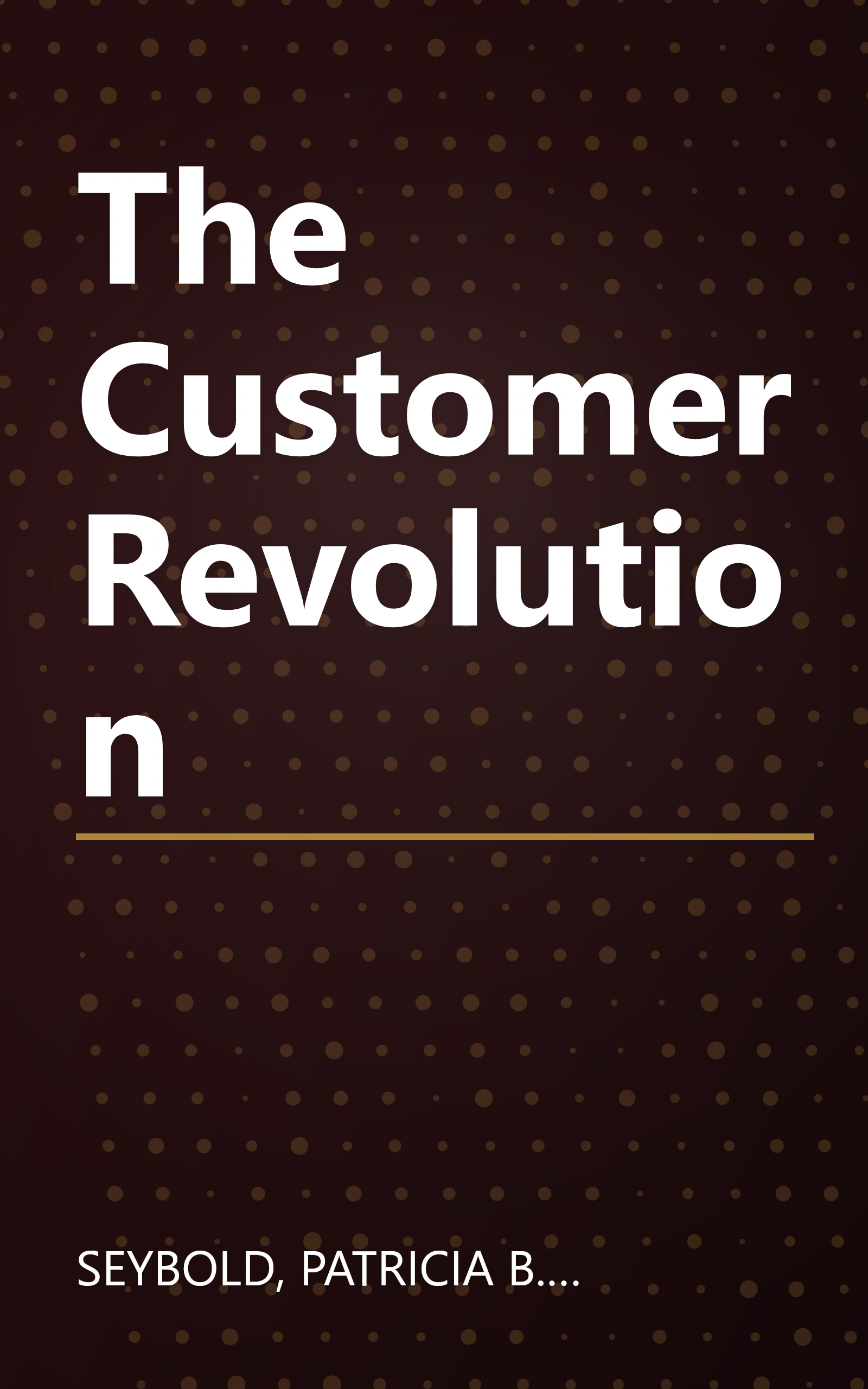 The Customer Revolution book cover