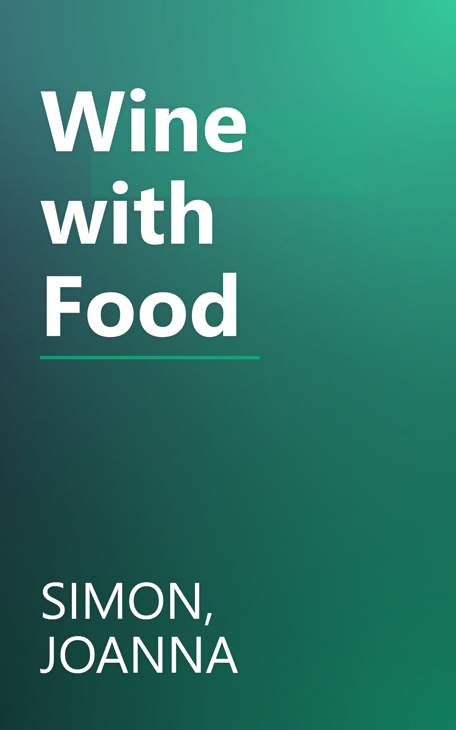 Wine with Food book cover