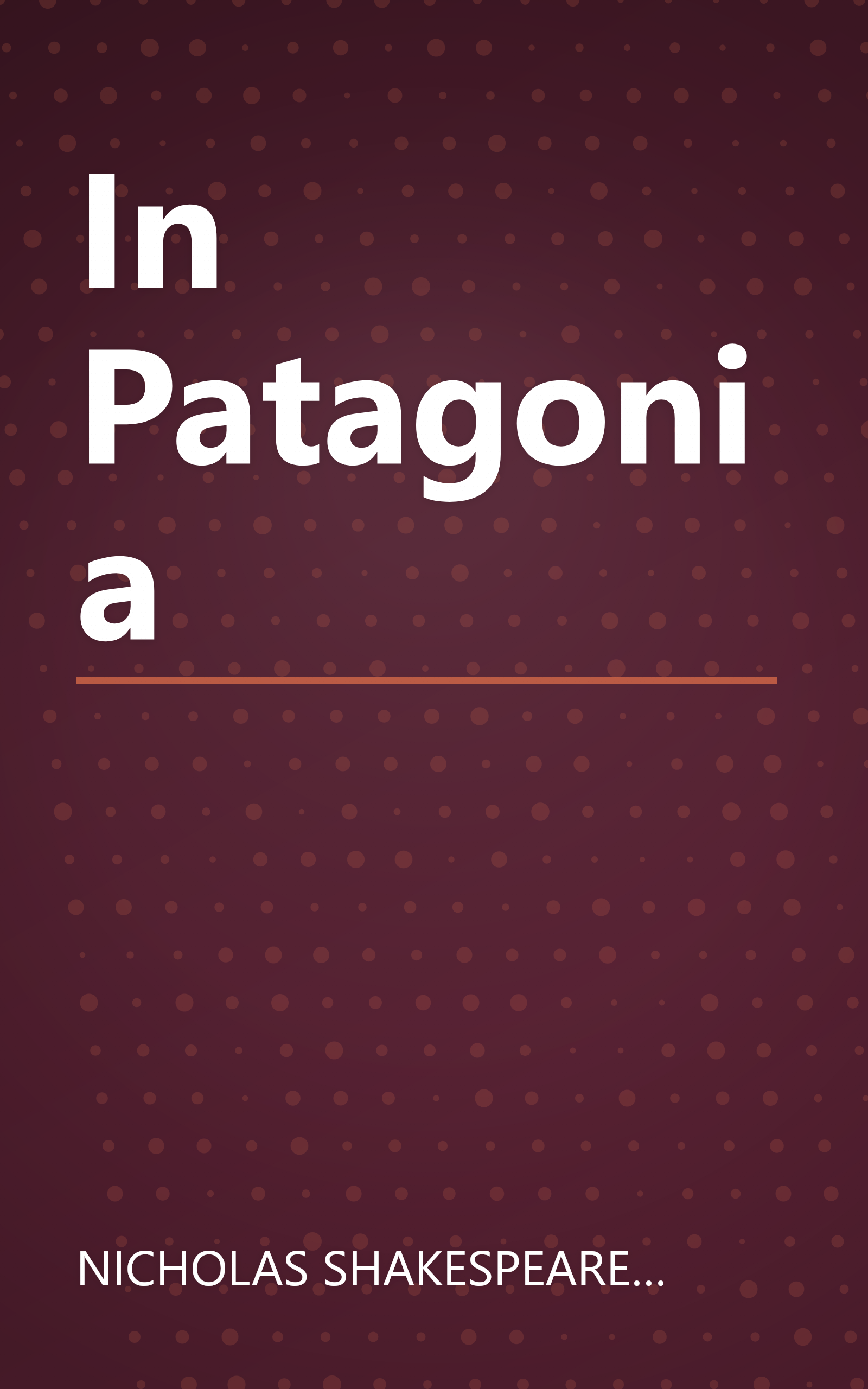 In Patagonia book cover
