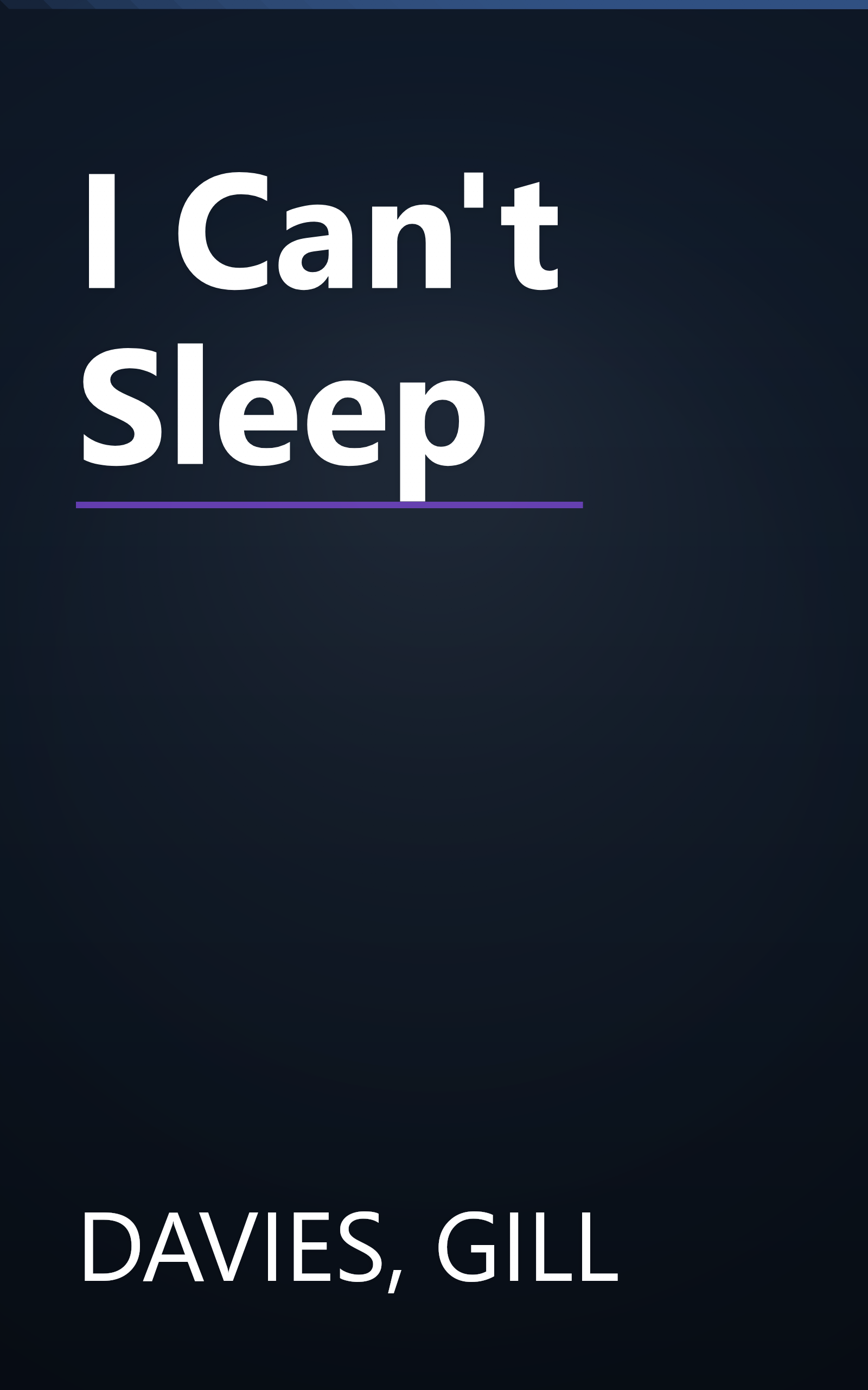 I Can't Sleep book cover