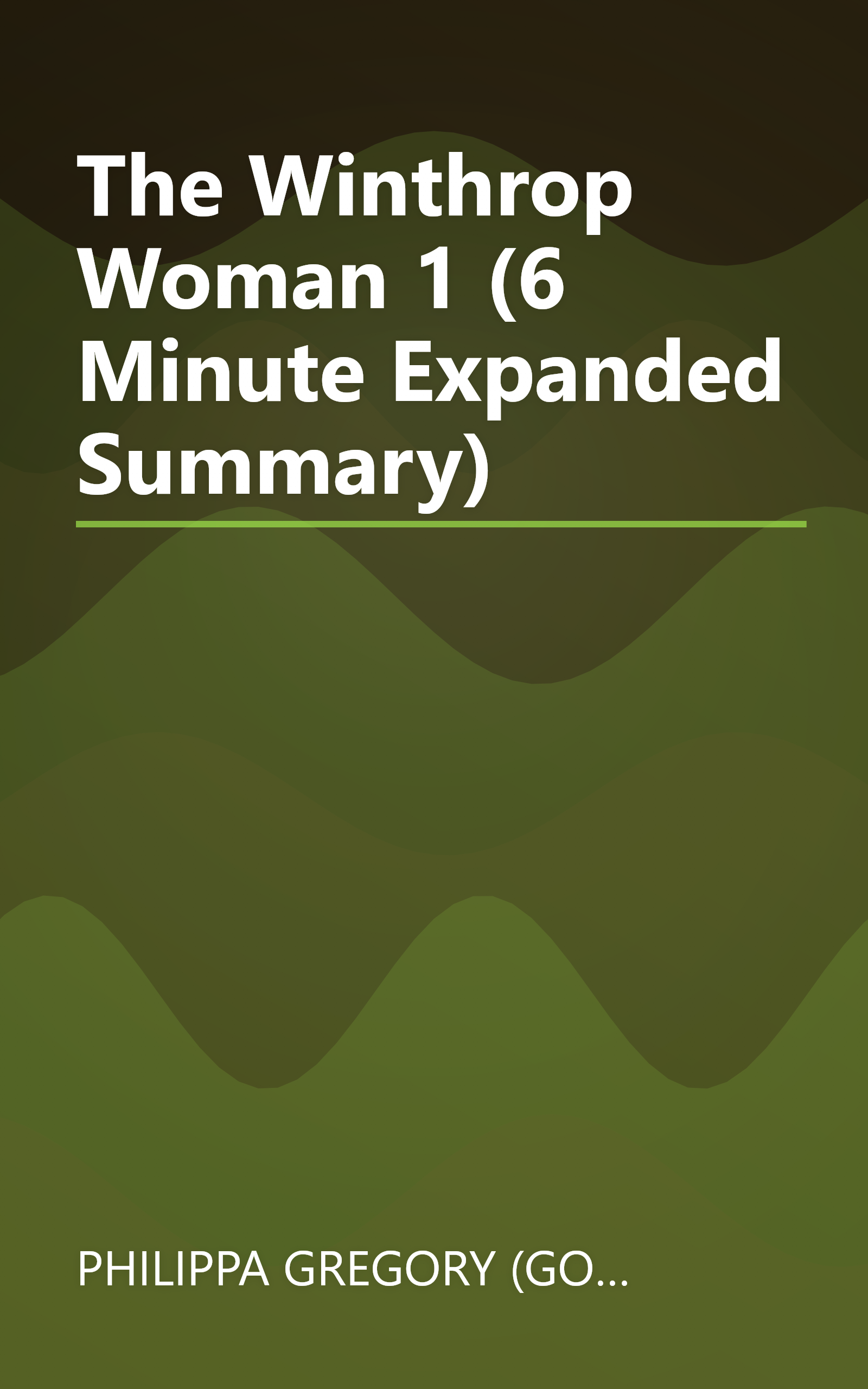 The Winthrop Woman 1 (6 Minute   Expanded Summary) book cover