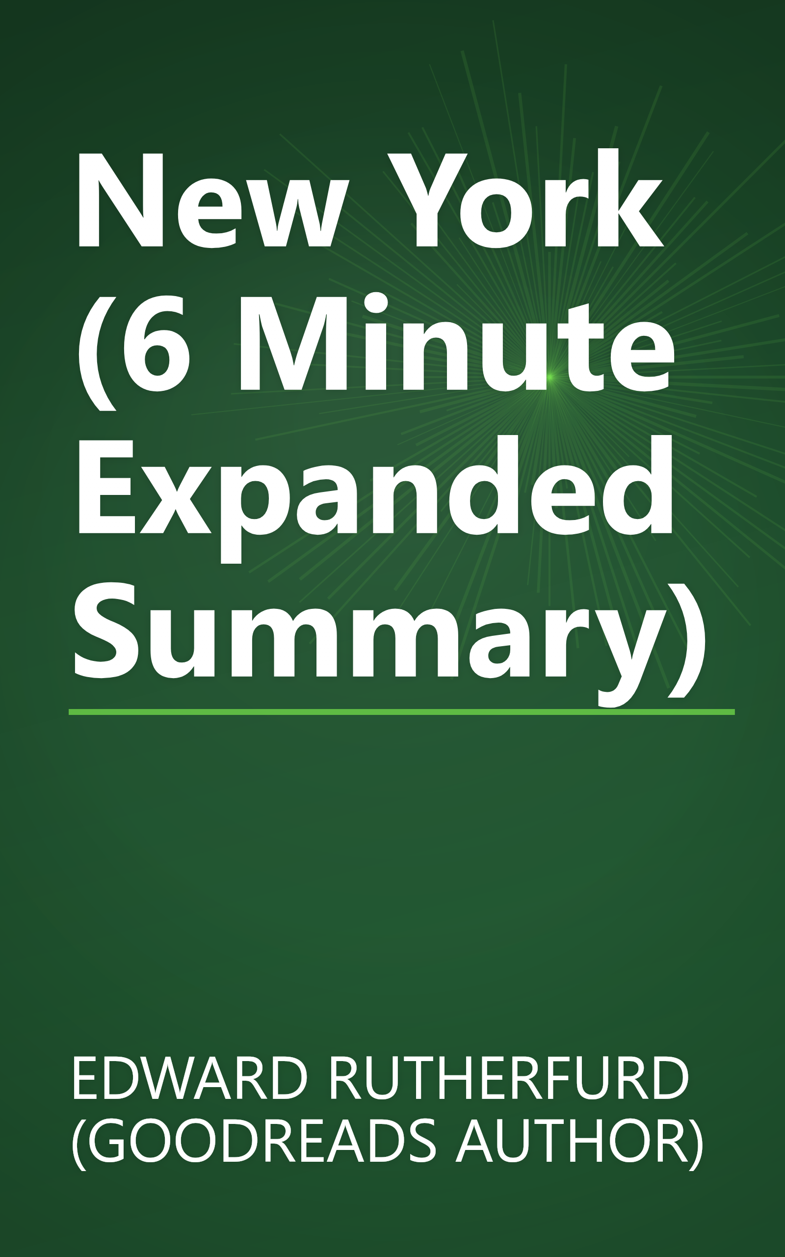 New York (6 Minute   Expanded Summary) book cover