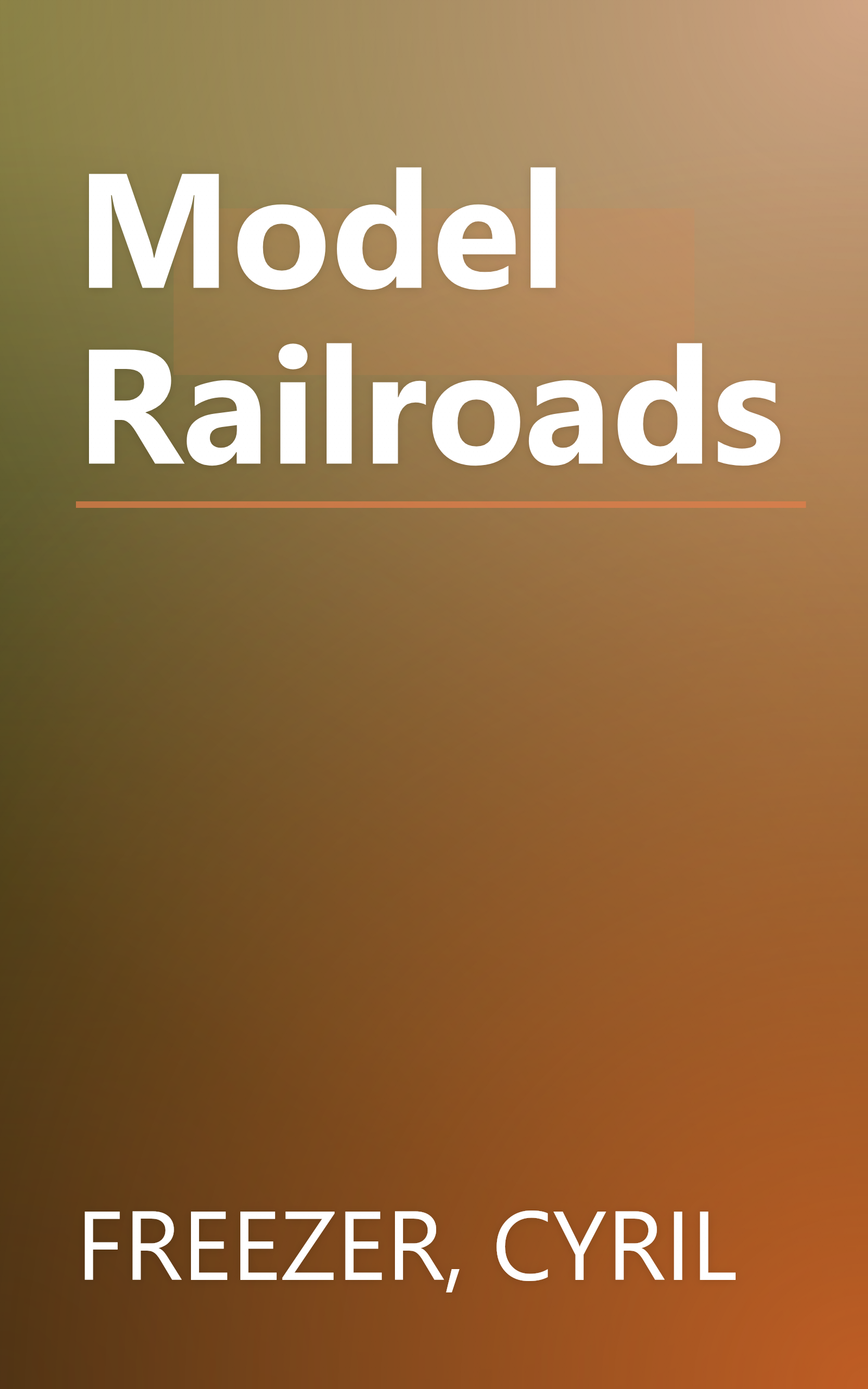 Model Railroads book cover