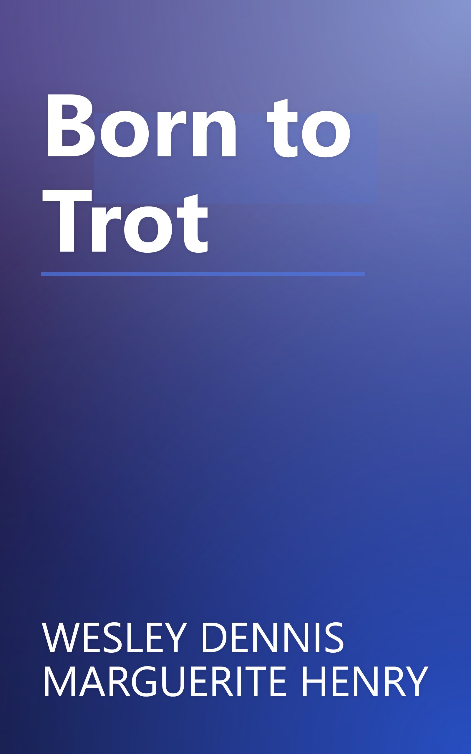 Born to Trot book cover