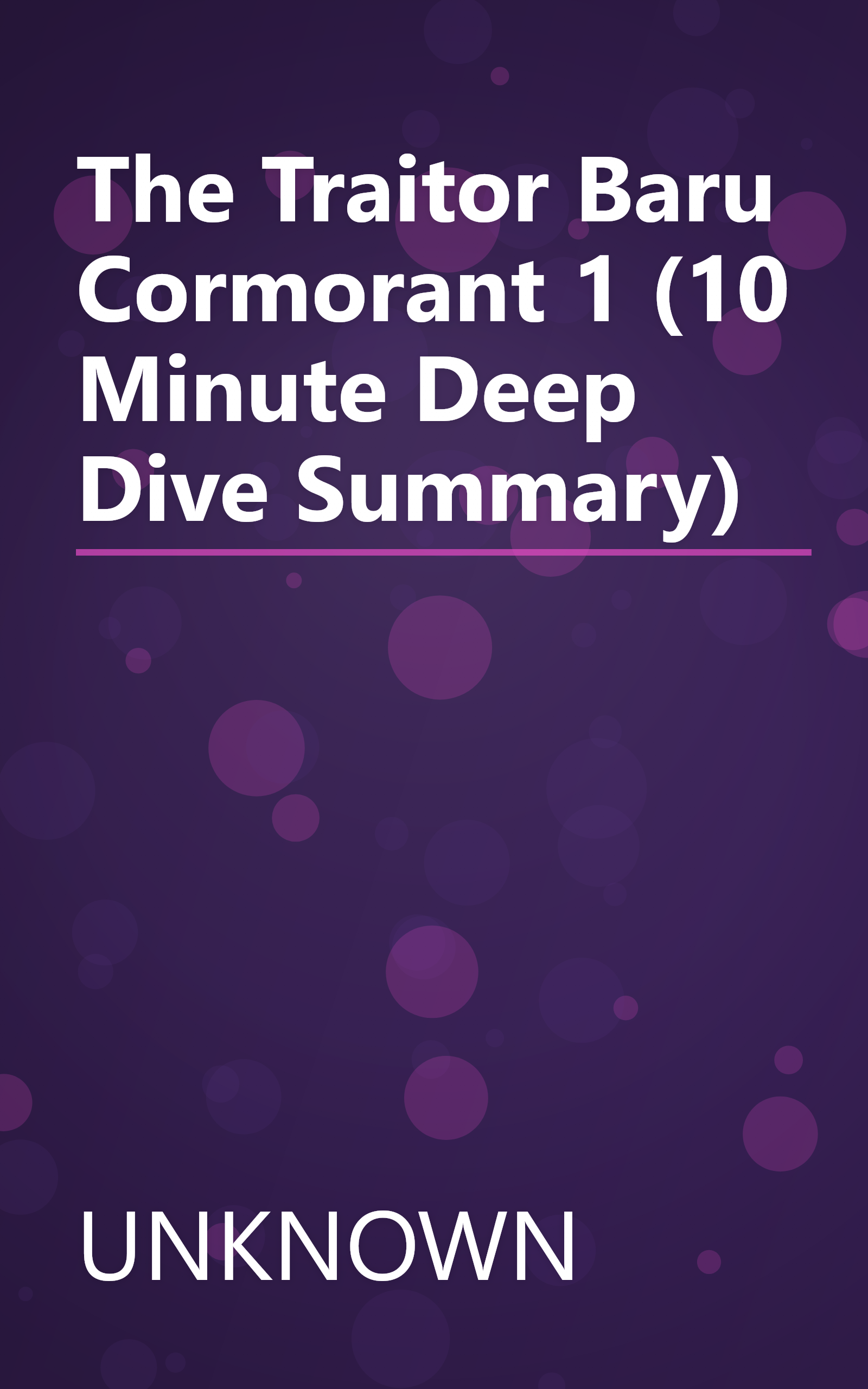 The Traitor Baru Cormorant 1 (10 Minute   Deep Dive Summary) book cover