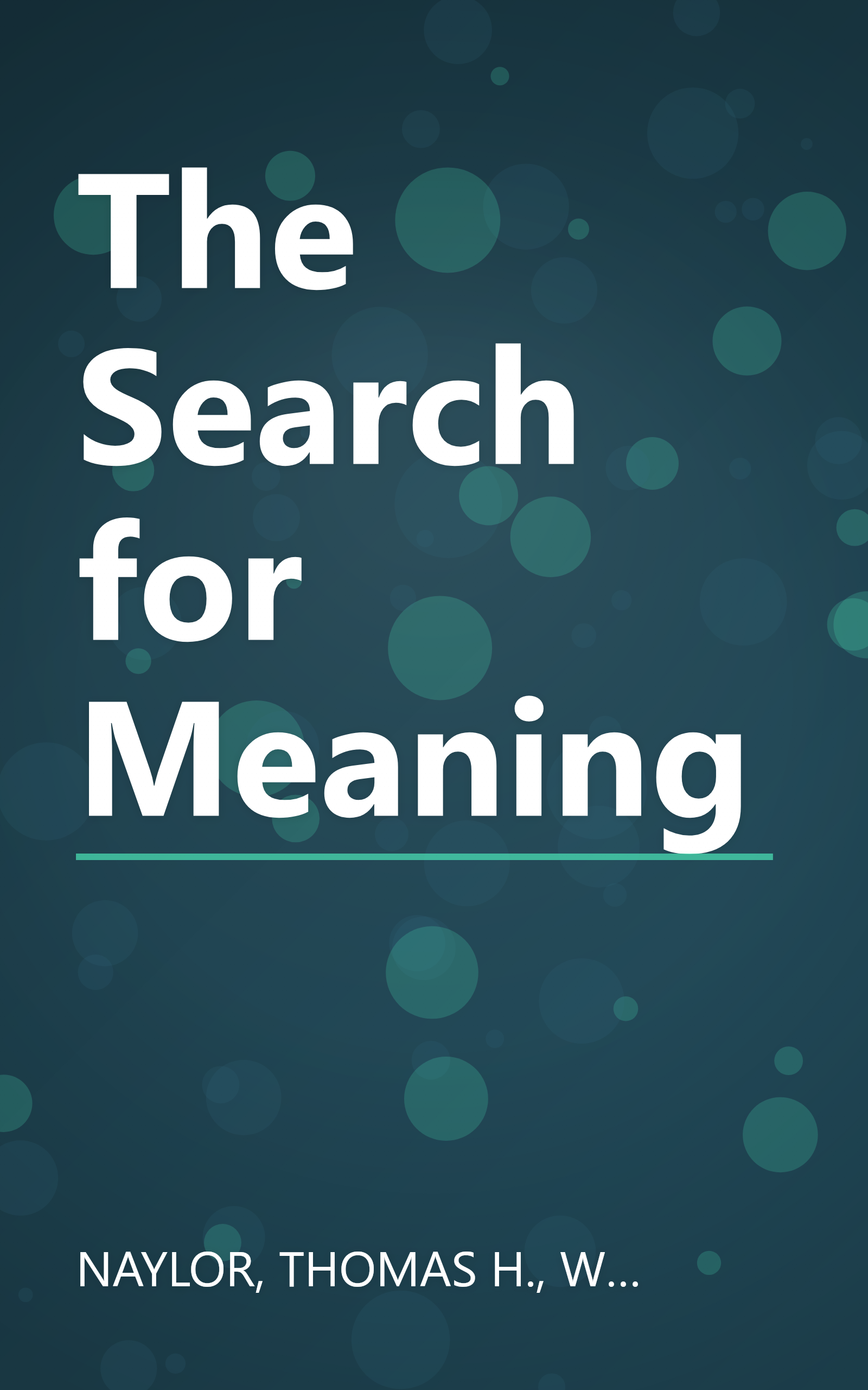 The Search for Meaning book cover