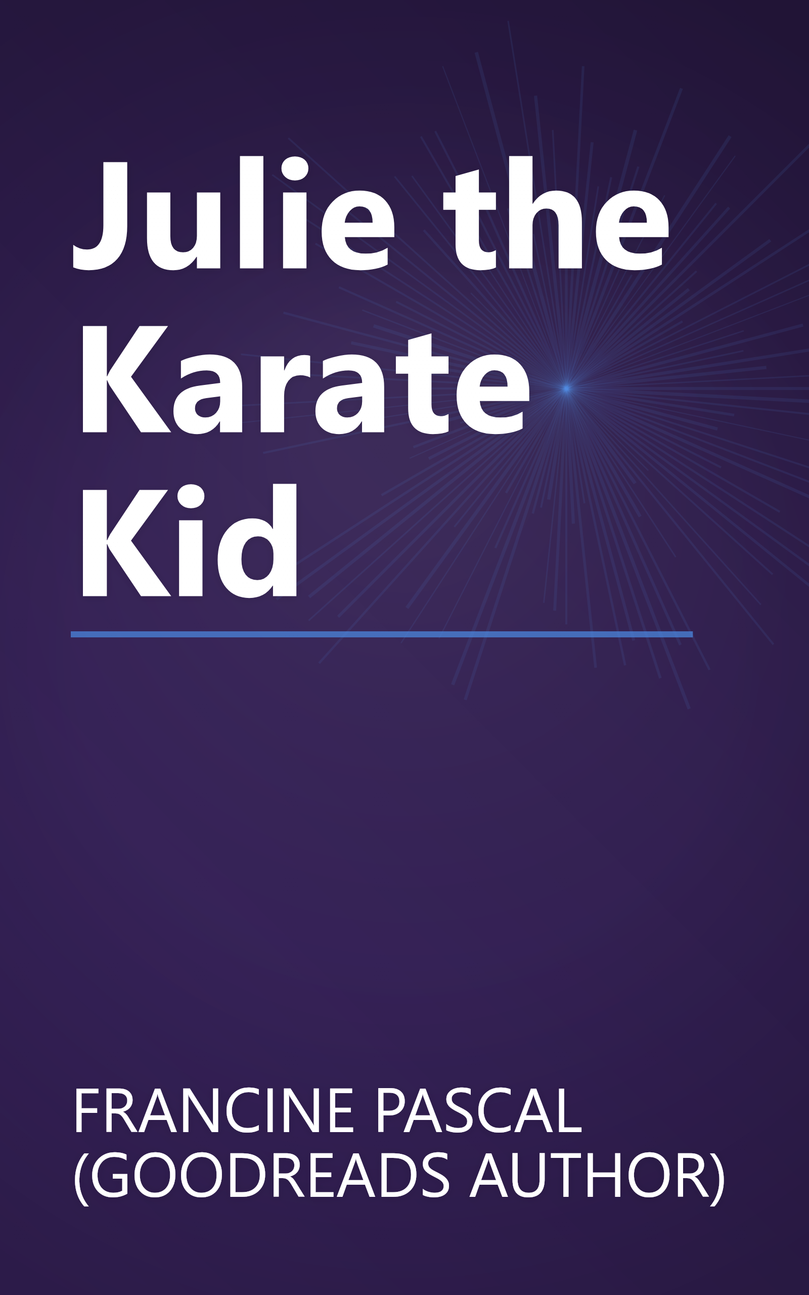 Julie the Karate Kid book cover