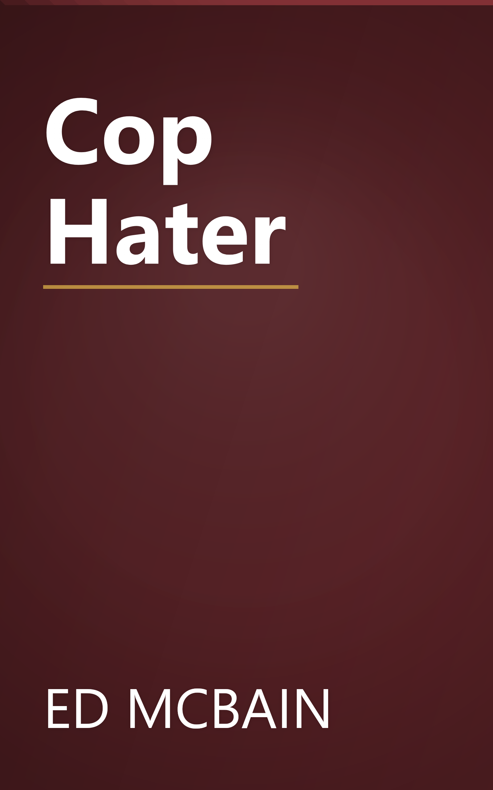 Cop Hater book cover
